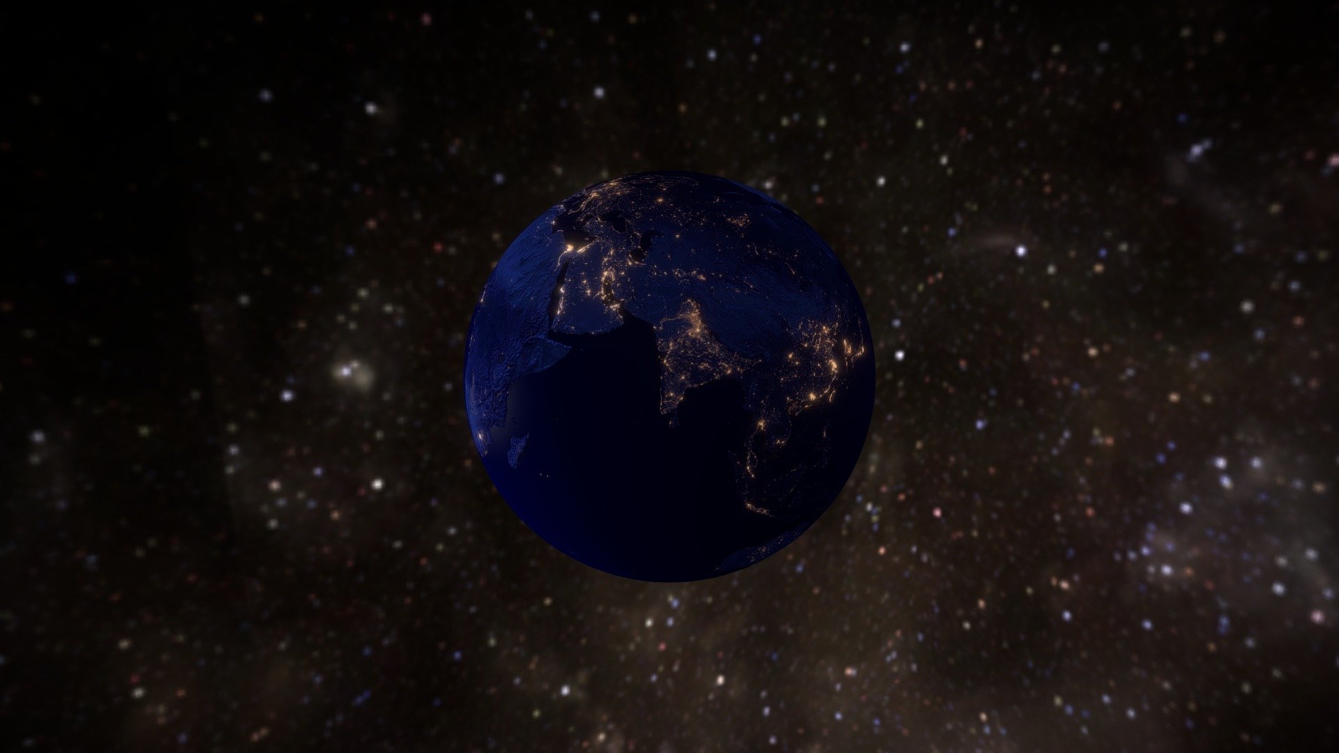 Earth at Night - 3D model by darryldmps [ae7c08c] - Sketchfab