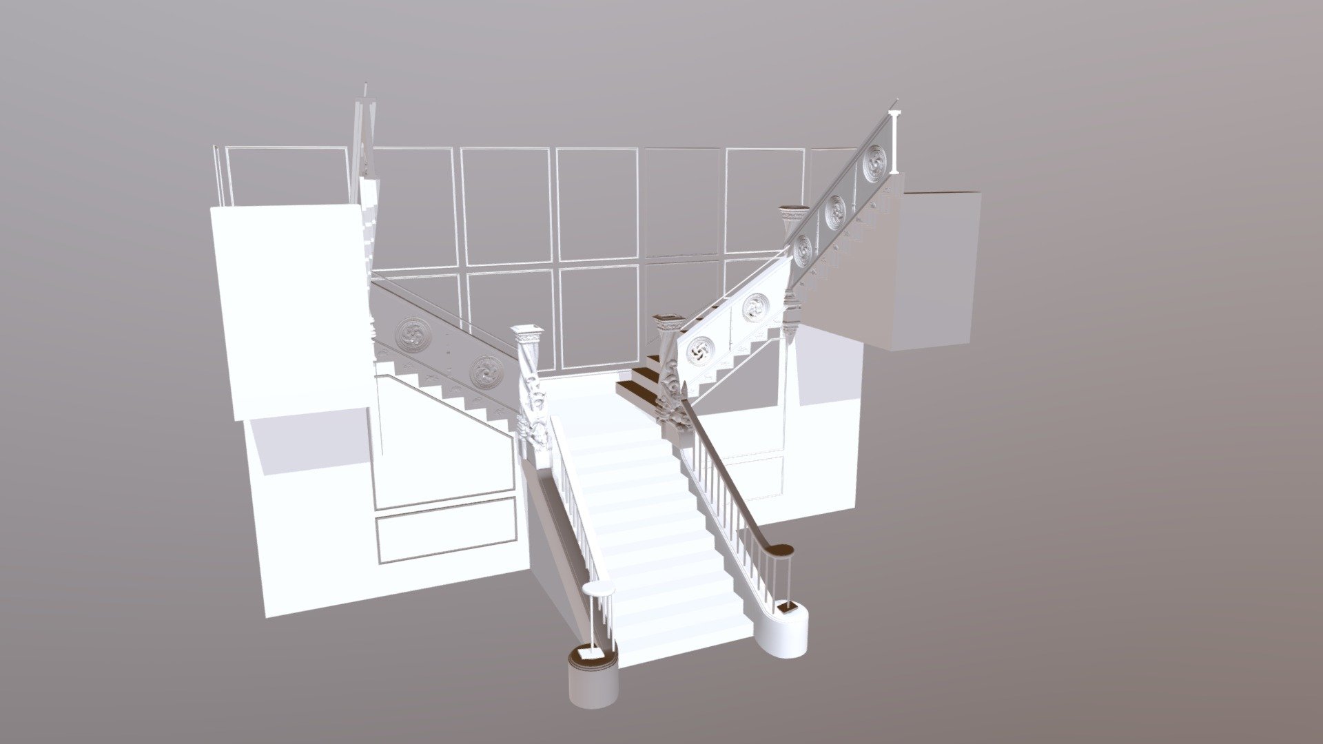Staircase - 3D model by MightyVisage [ae7cbe0] - Sketchfab
