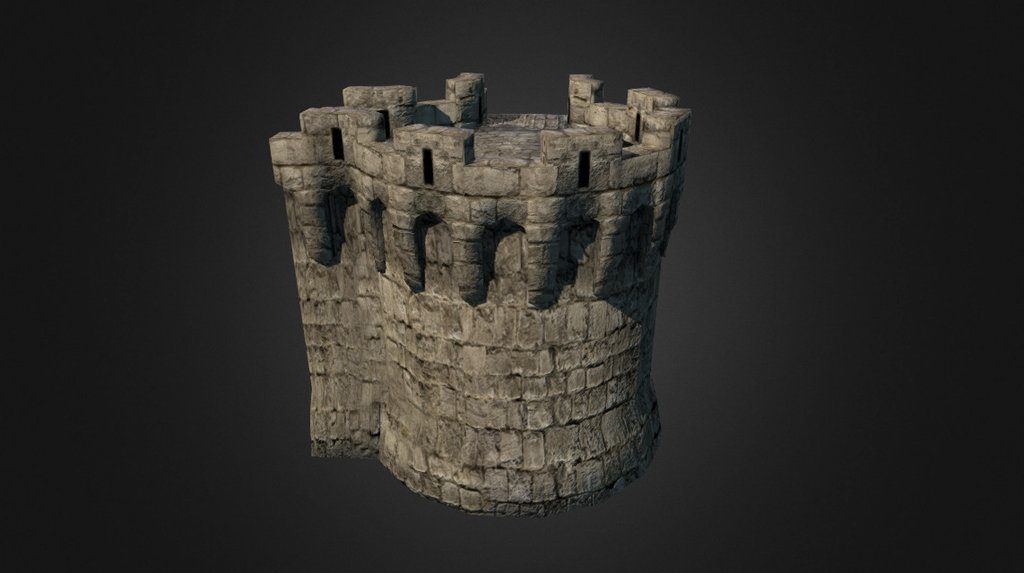 Castlewall Stone Corner - 3D model by Rakasch [ae7f29b] - Sketchfab