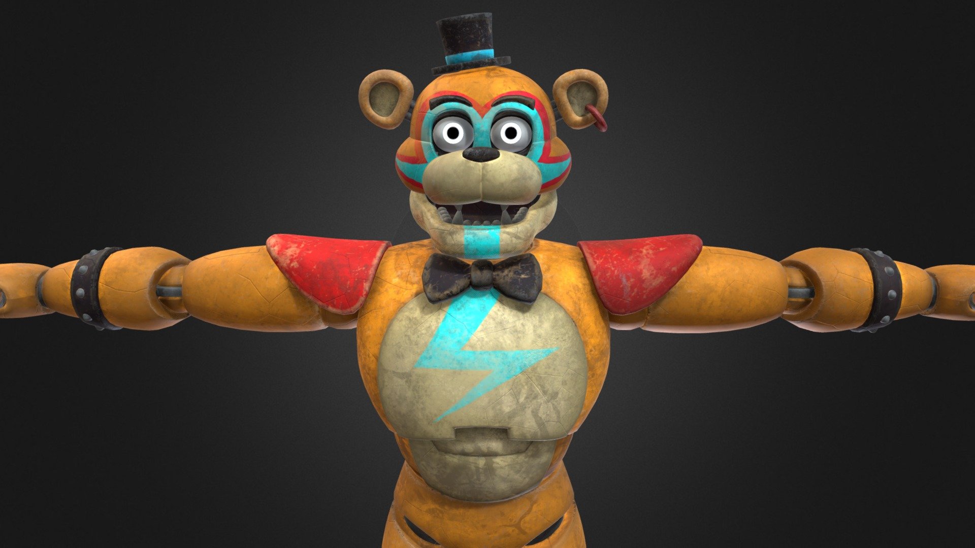 Glamrock Freddy | Security Breach - 3D model by juztandy (@juztandyyy ...