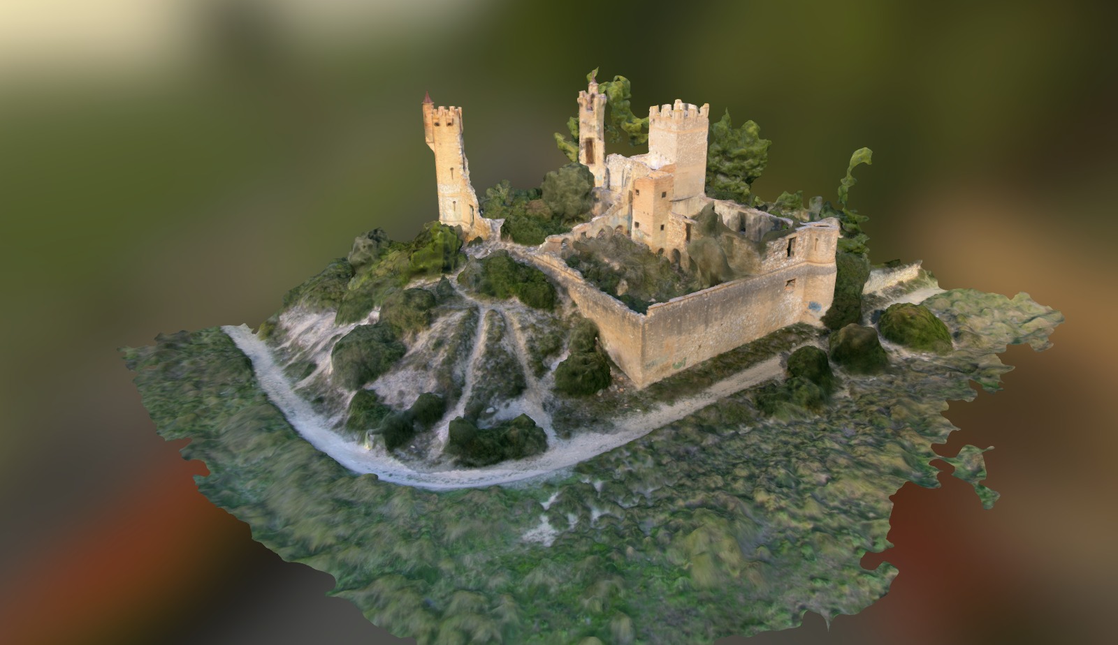 Castell de la Muga - 3D model by hispano [ae86ea7] - Sketchfab