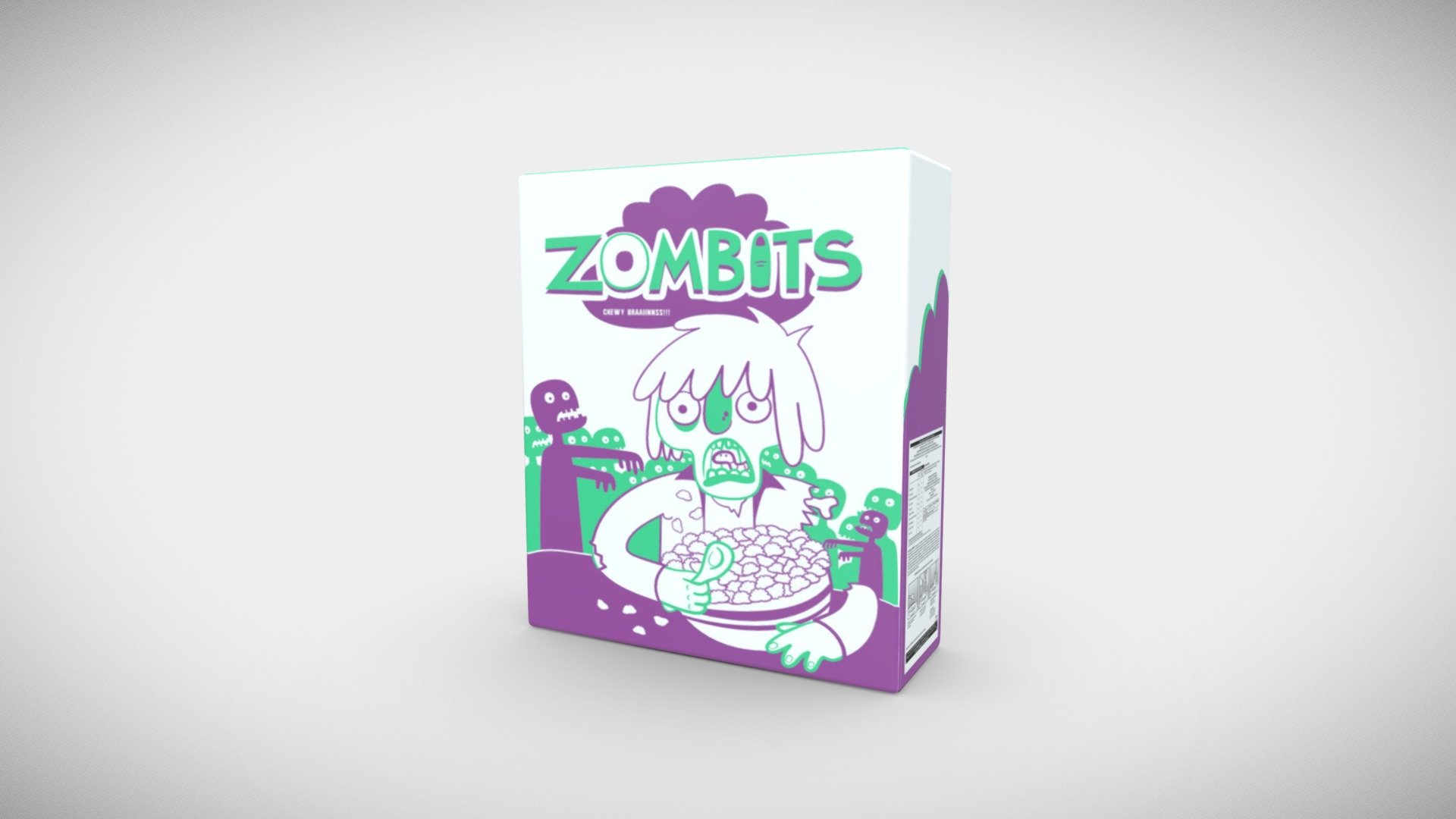Halloween cereal Box - Buy Royalty Free 3D model by Sebastian.BA ...