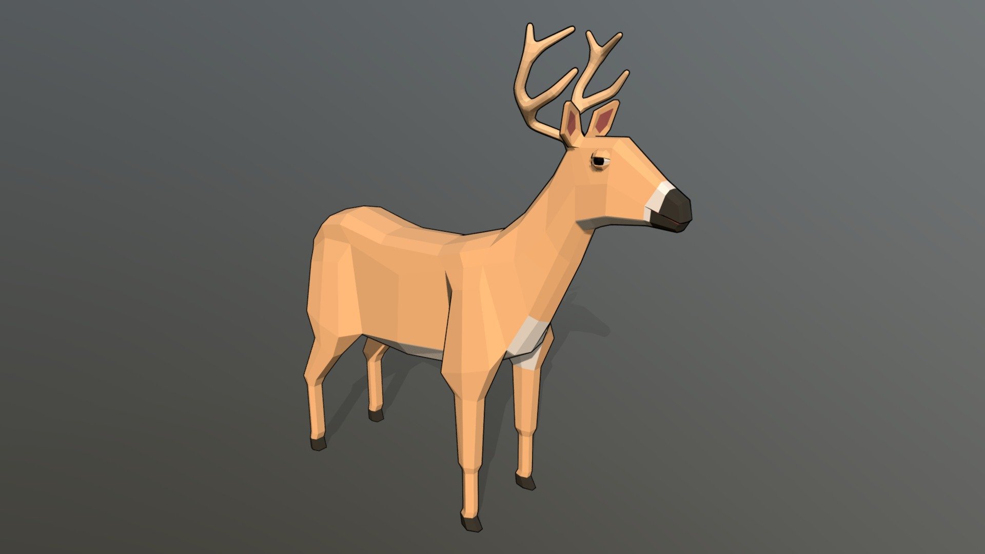 Low Poly Deer - Download Free 3D model by Dreaming In Alternation 27 ...