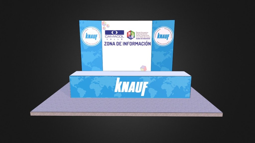 STAND KNAUF - 3D model by Sergio Andres Valle Reyes (@sergio.andres ...