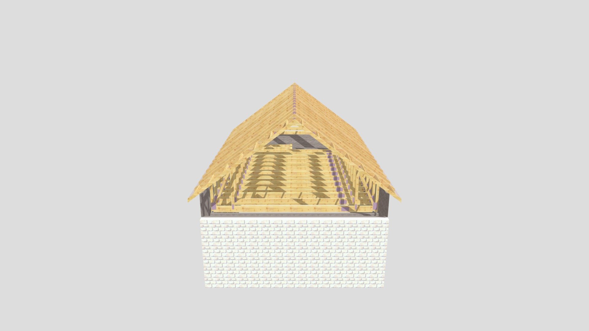 O' Reilly Garage_attic_truss_roof - Download Free 3D model by Dermf ...