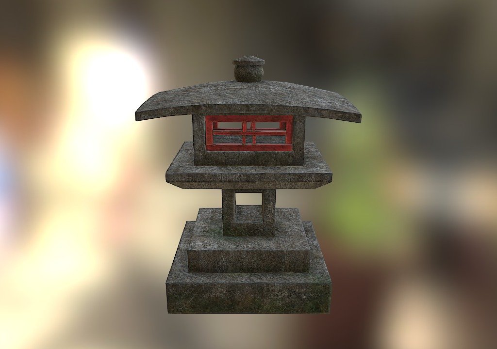 Japanese Lantern - 3D model by Gnarly Potato (@gnarlypotato) [ae9ce32 ...