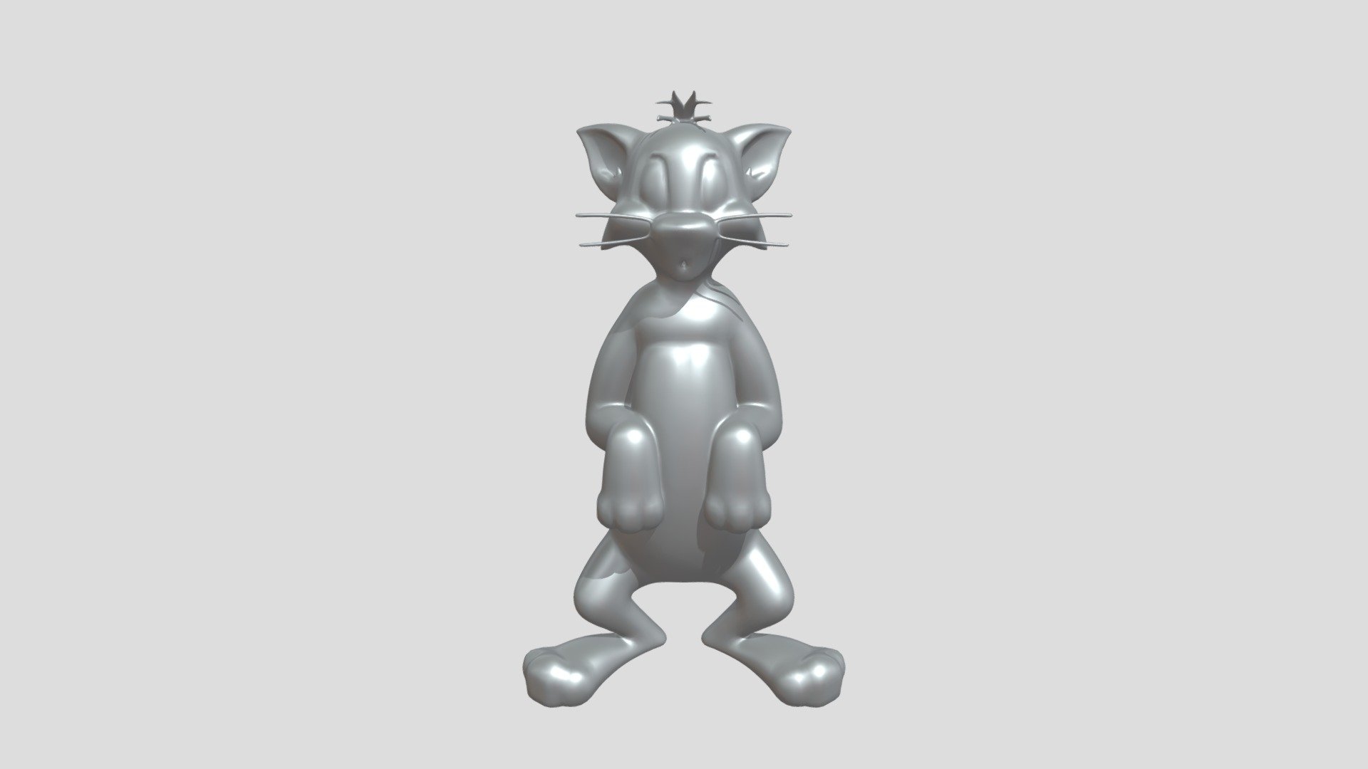 Cartoon cat standing upright - 3D model by broabir565 [ae9e769] - Sketchfab
