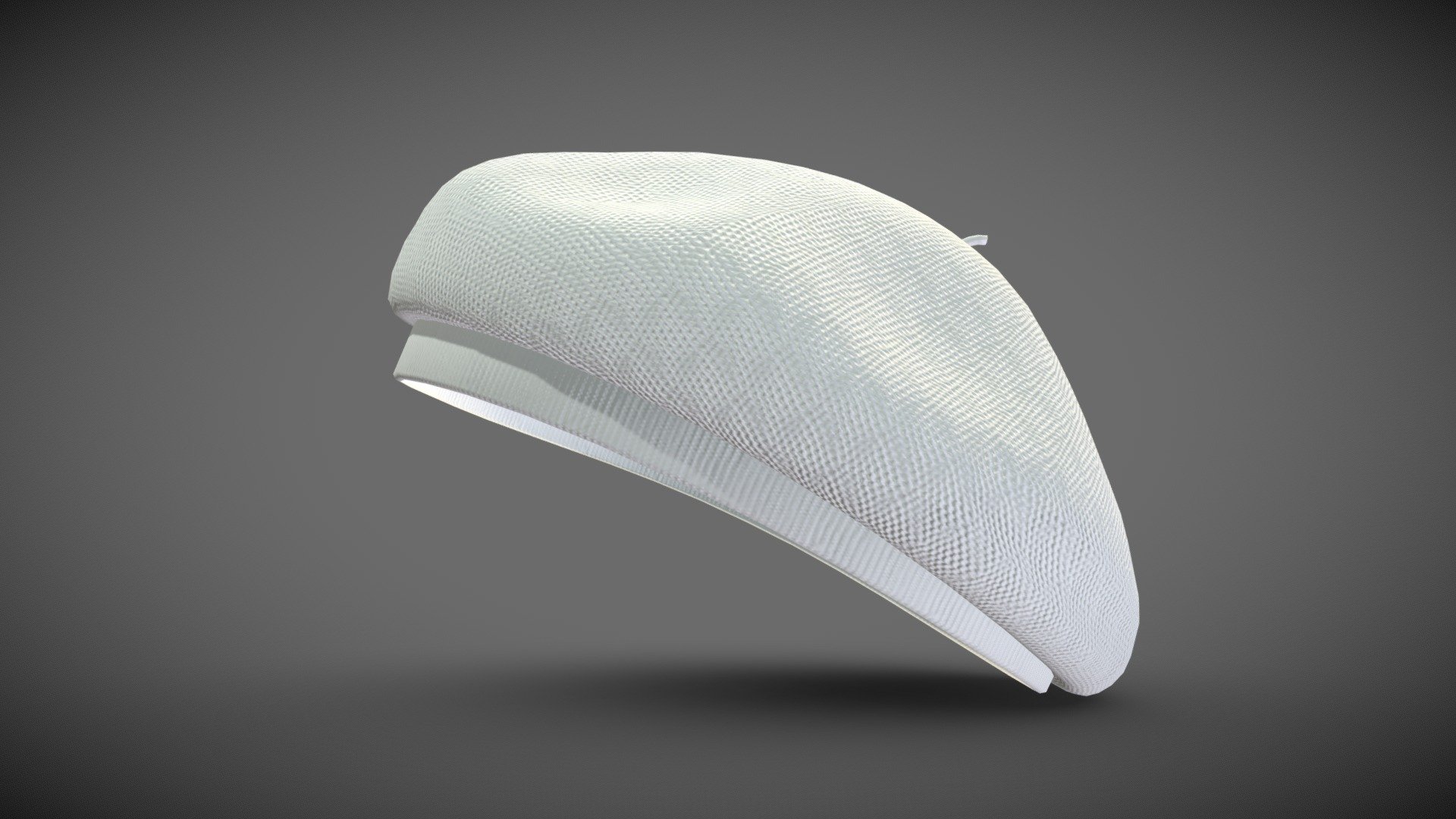 Beret(knit)/white💮📷 - 3D model by ayumi ikeda (@rxf10240) [ae9eb9a] - Sketchfab