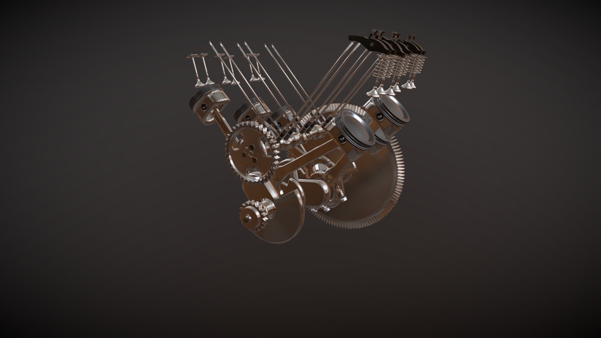 V6 Engine 03 - 3D model by Monokultur-Studio (@monokultur) [ae9eded ...