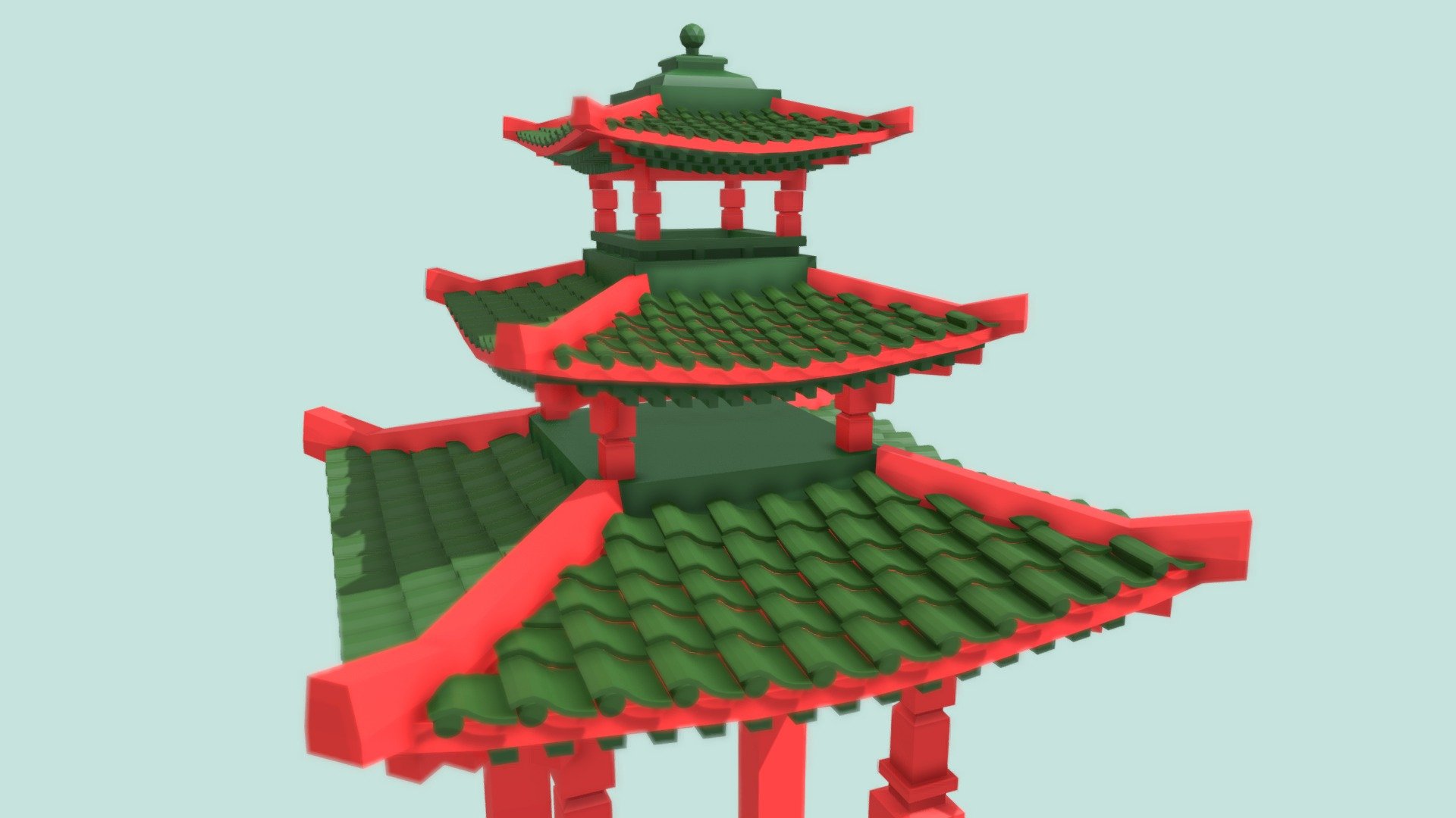 Japanese temple - Download Free 3D model by daniel_marsovich (@danmars ...