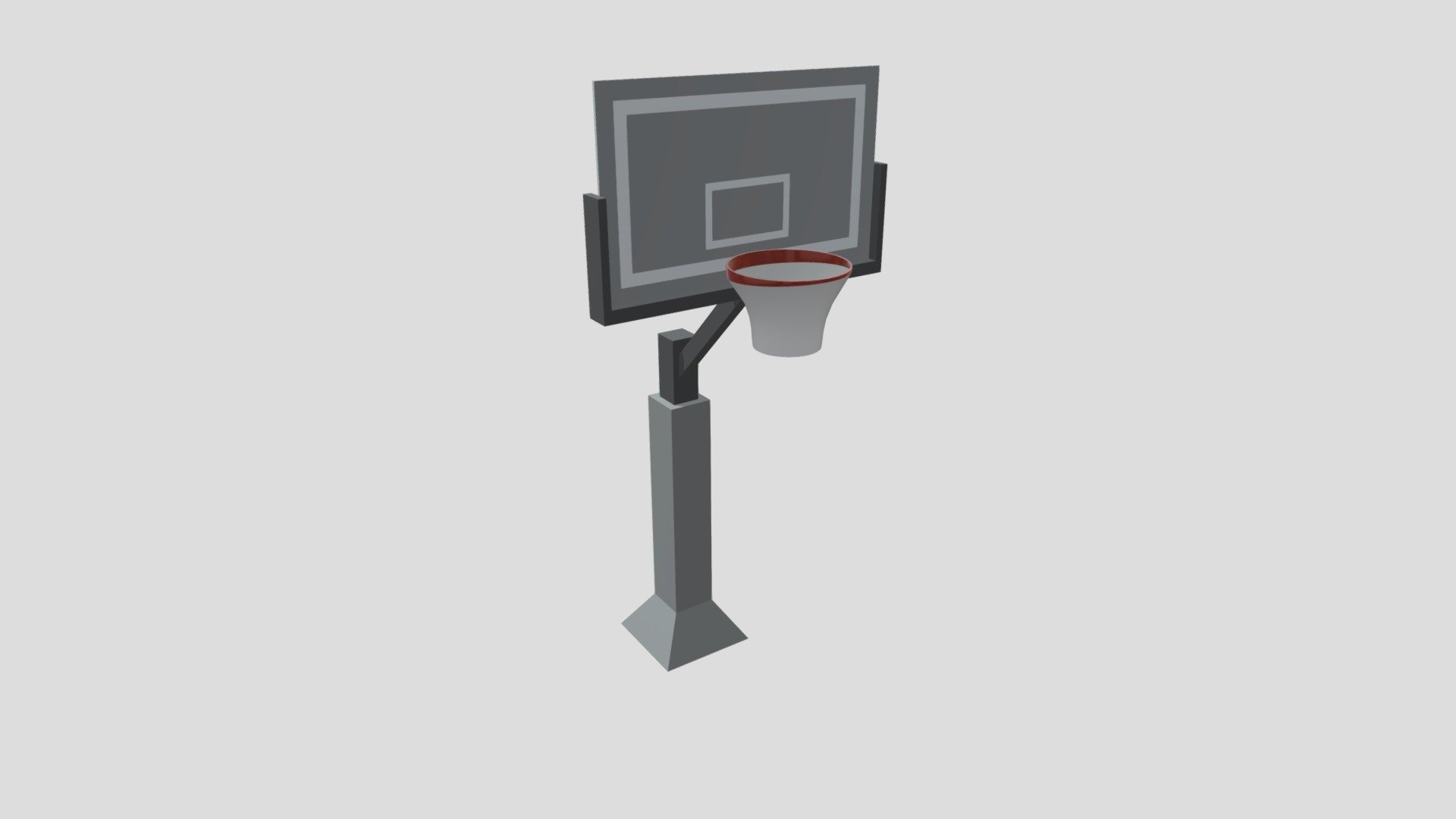 Basketball Hoop 3D Model - Download Free 3D model by Akram Model Store ...
