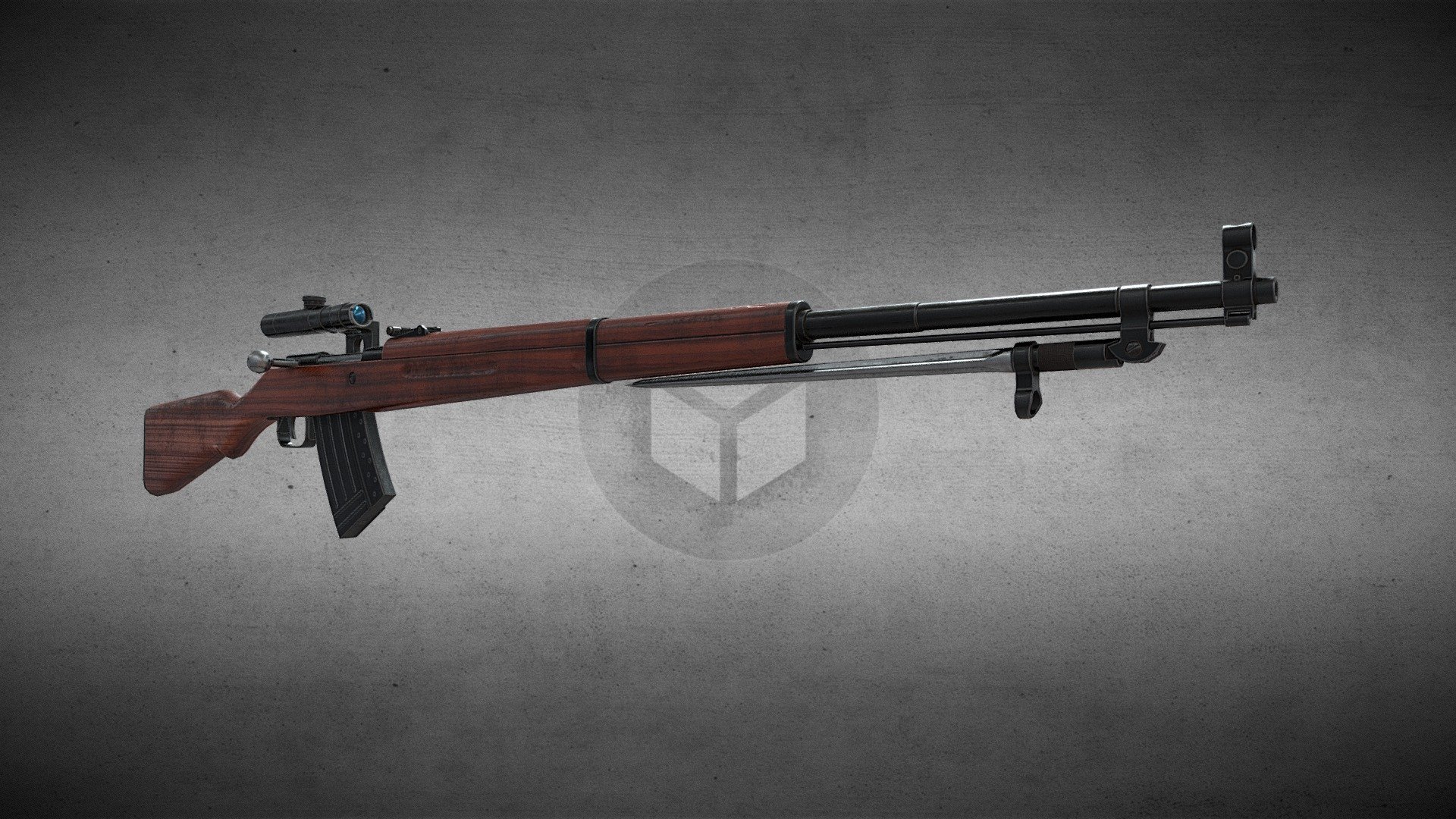 Type-53 sniper rifle - 3D model by Gewehrschutze [aea4f92] - Sketchfab