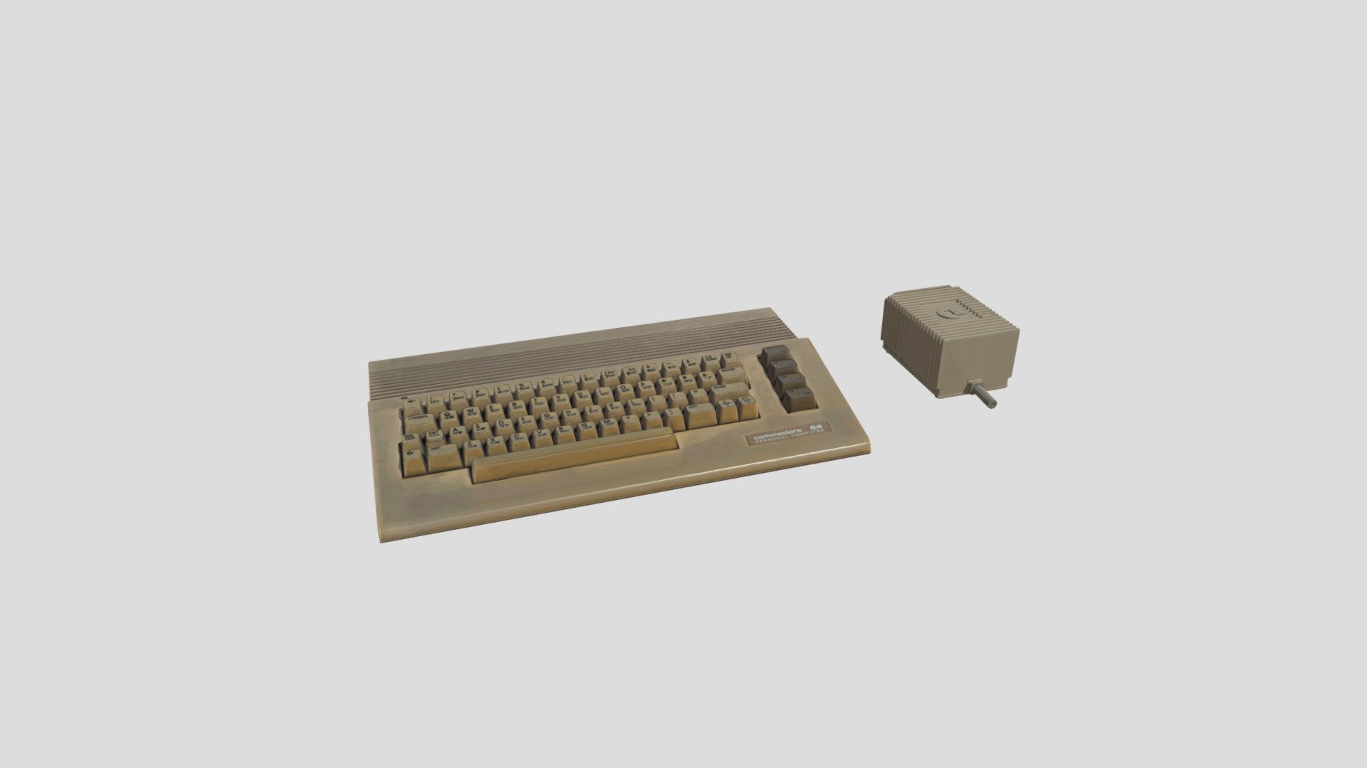 Commodore C64C computer set - Download Free 3D model by Museum of ...