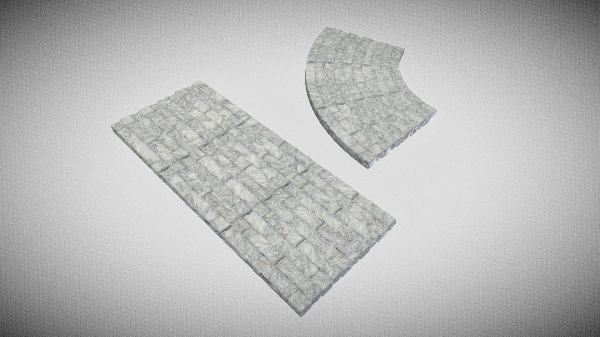 Stone Brick Path - Download Free 3D model by kai9987kai [aea6588 ...