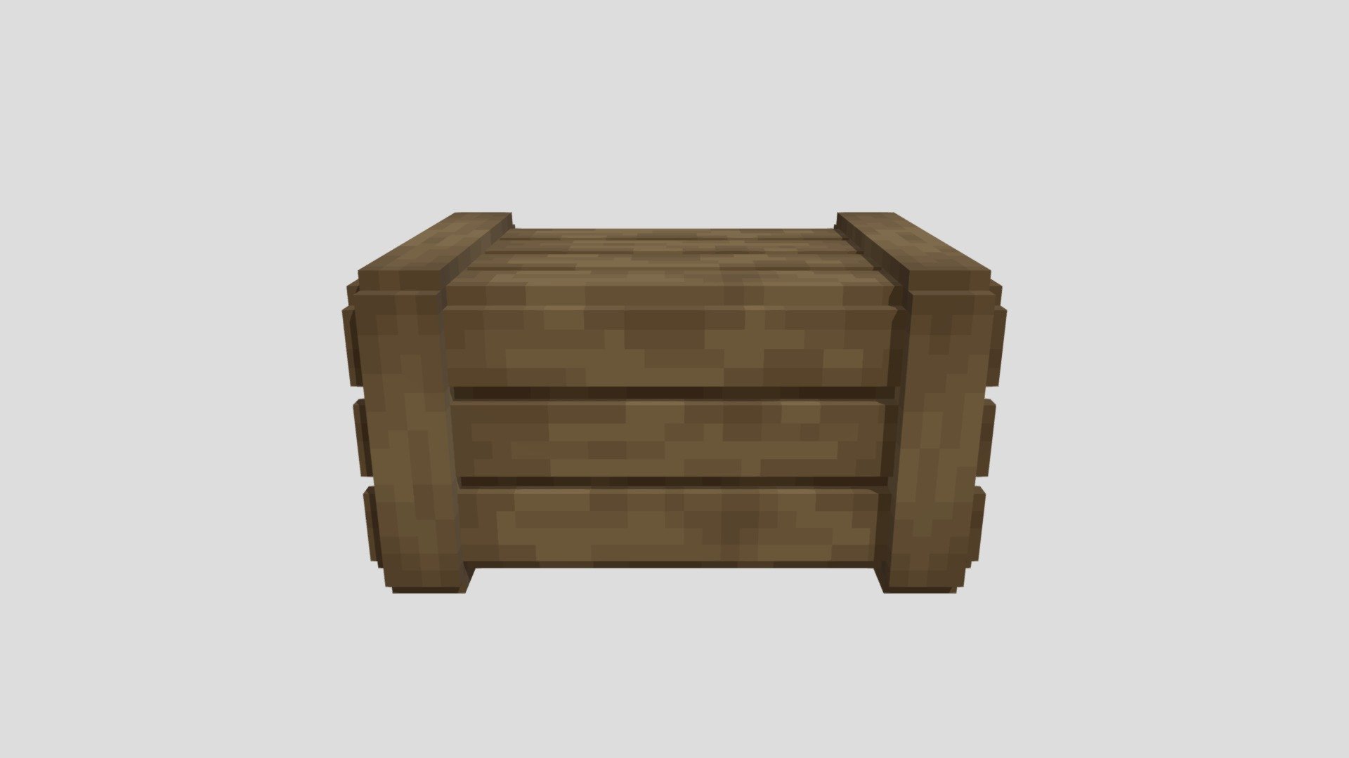 Small Voxel Crate - 3D model by Sanyangkkun [aea6609] - Sketchfab