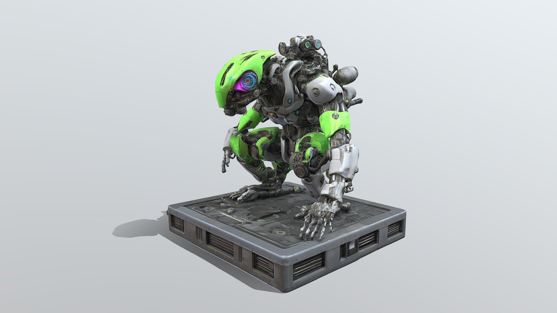Cyber Sentinel - 3D model by VertaScan [aea6e26] - Sketchfab
