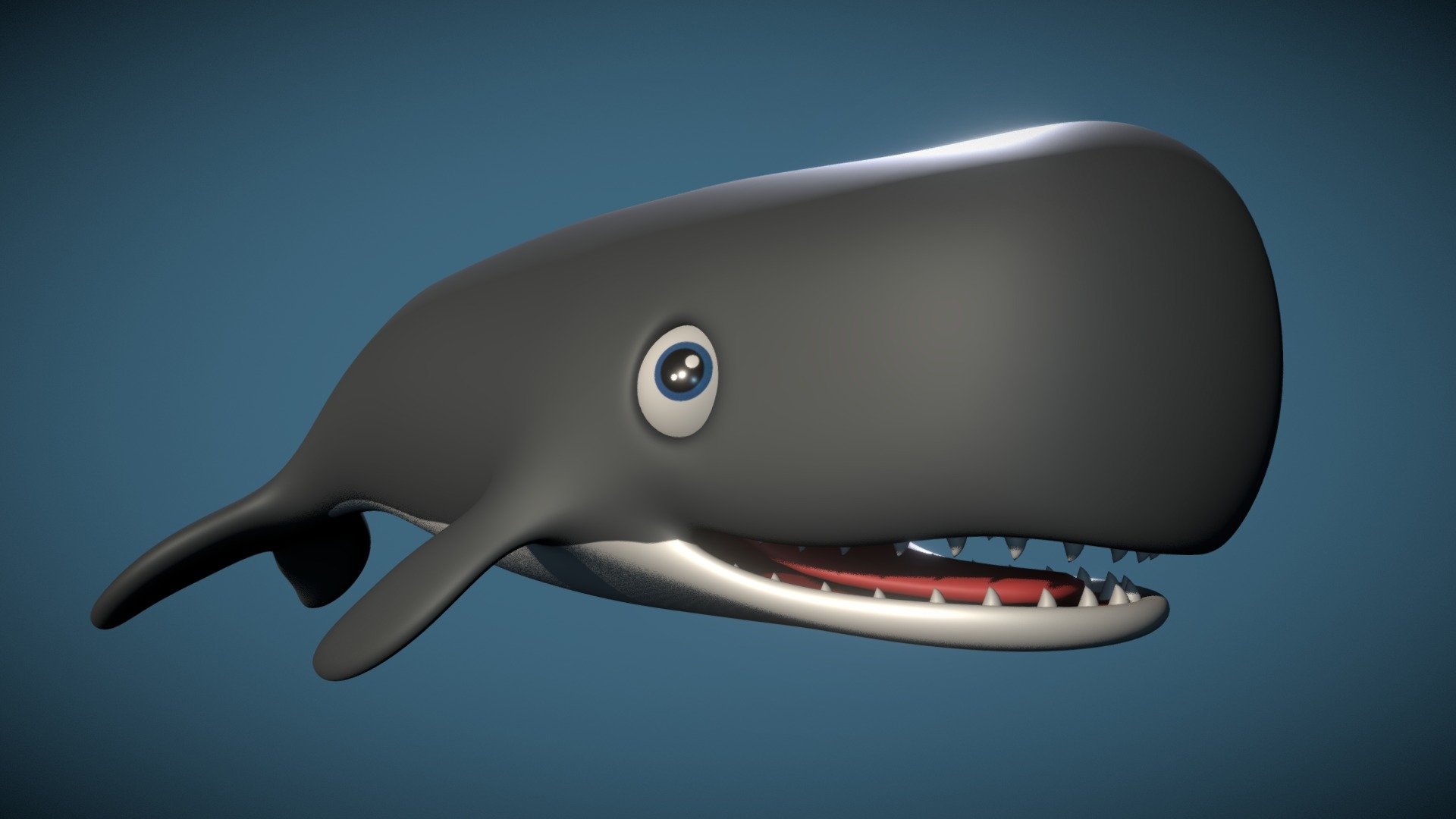 Cartoon Whale - 3D model by 3DGalaxy.net (@3dsmartphone) [aea7282 ...