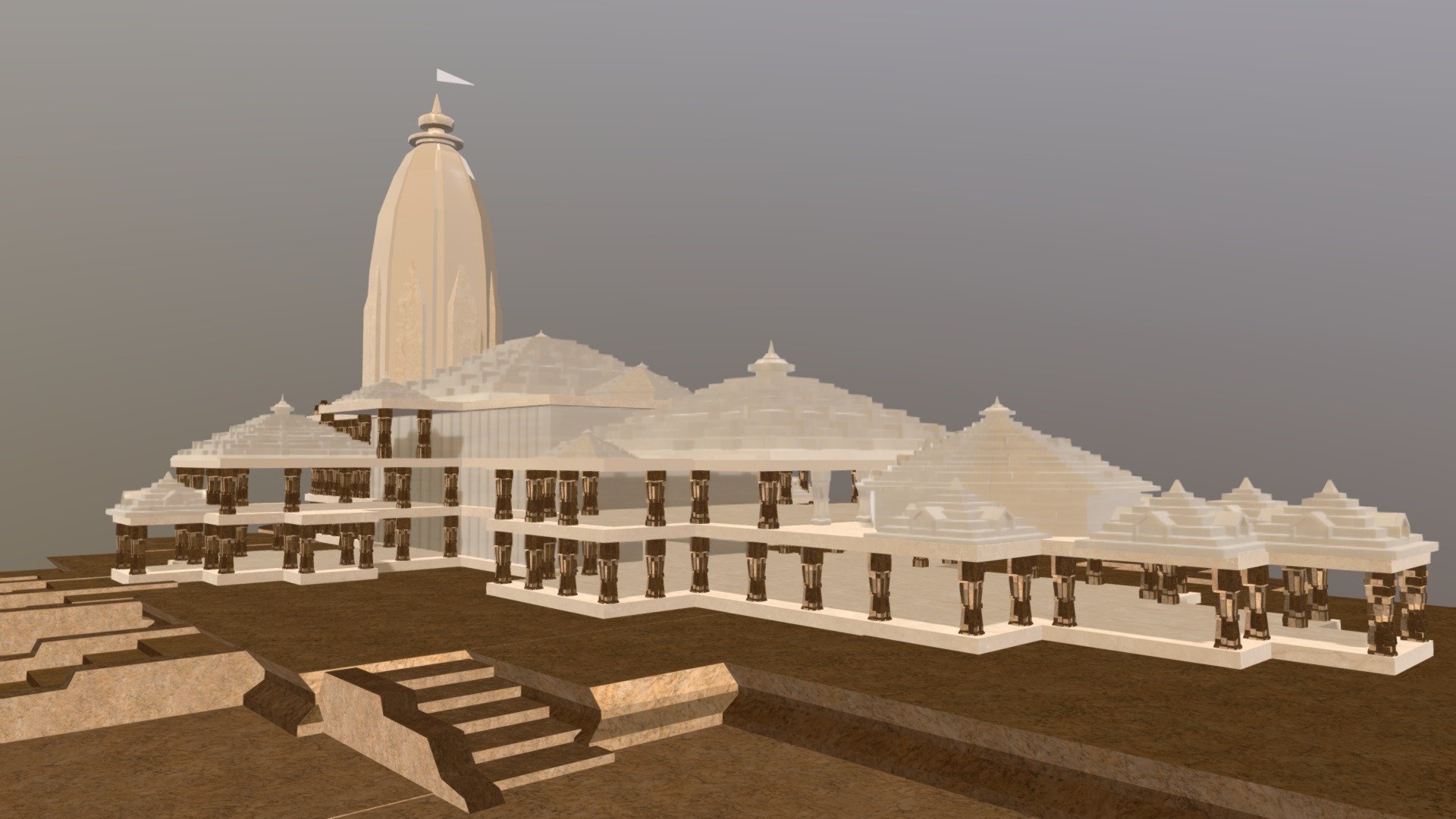 ram janmbhoomi tample - 3D model by Inheritage Foundation (@inheritage ...
