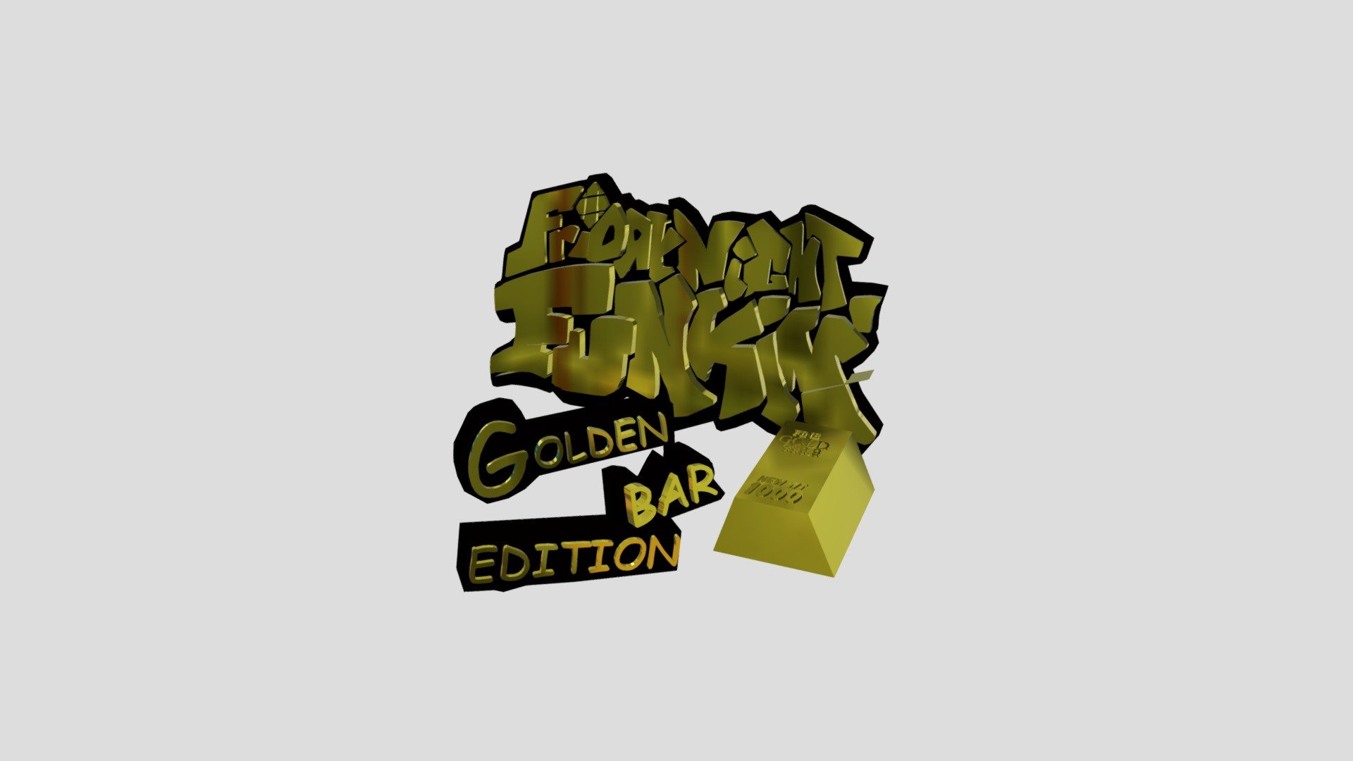 Another Dave And Bambi Fanmade FNF Logo - 3D model by Someone With An ...