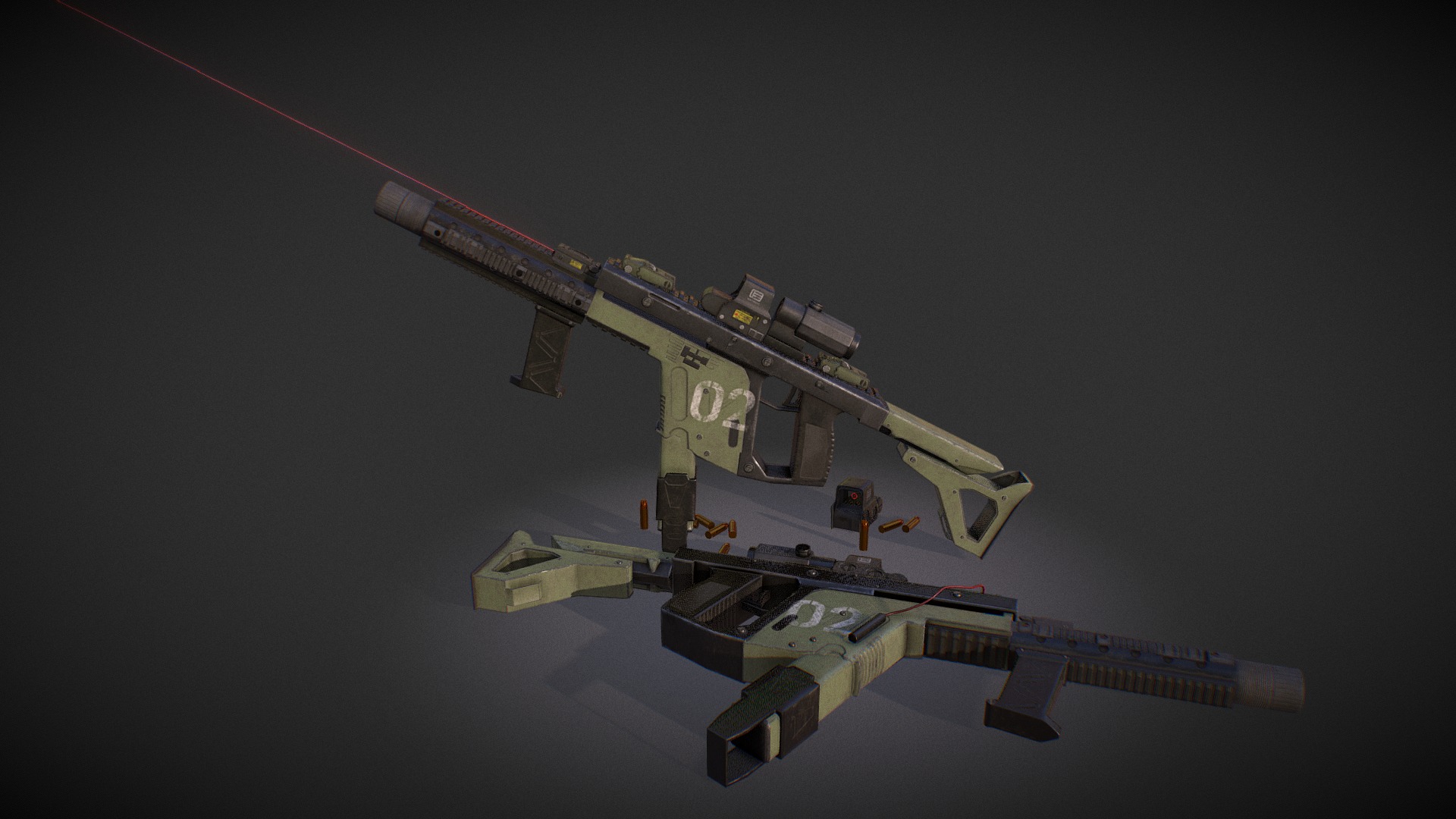 Kriss Vector .45 - 3D model by nihalkumar [aeaf70c] - Sketchfab