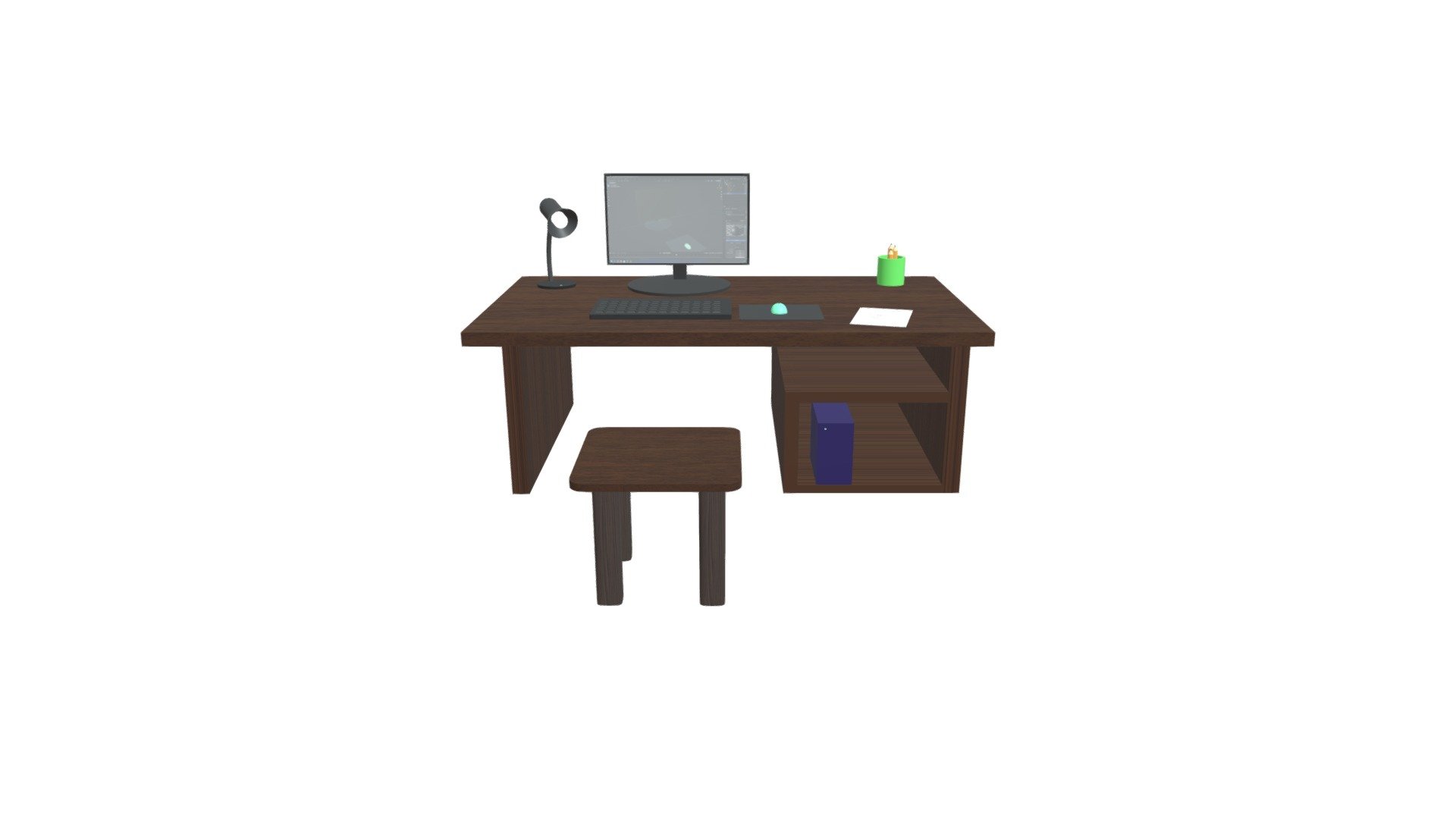Desk - Download Free 3D model by Astericc [aeaf83a] - Sketchfab