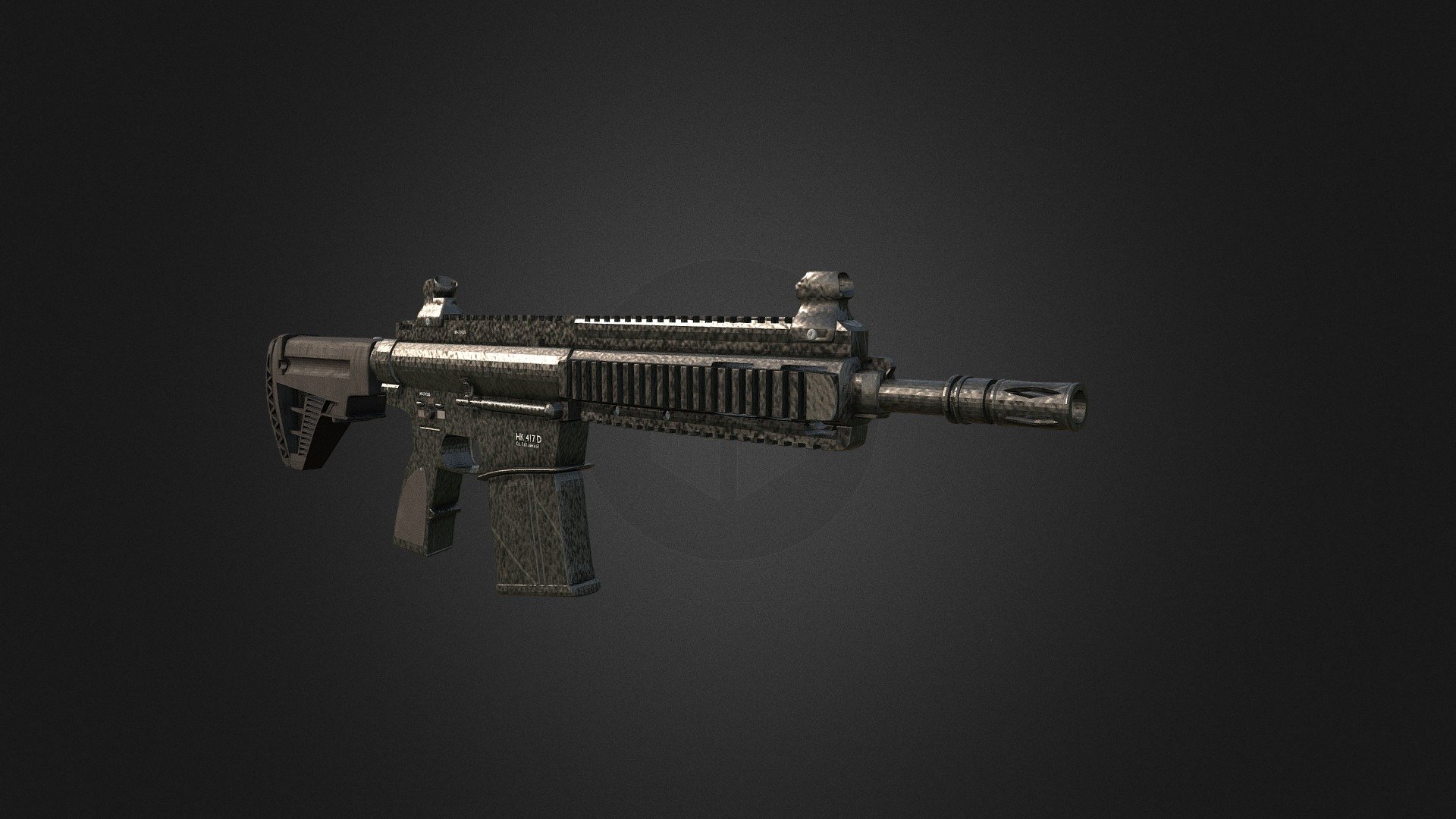 HK417 simple military weapon - Download Free 3D model by yzart [aeb002f ...