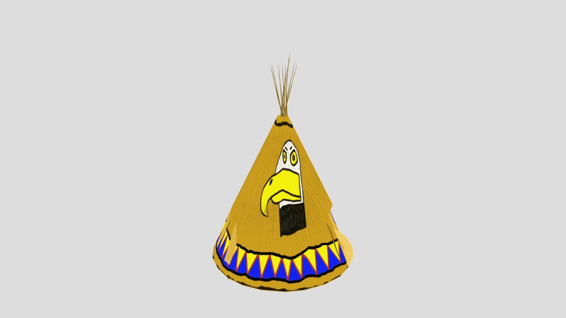 Tipi - 3D model by ChrisRamosGLU [aeb1af4] - Sketchfab