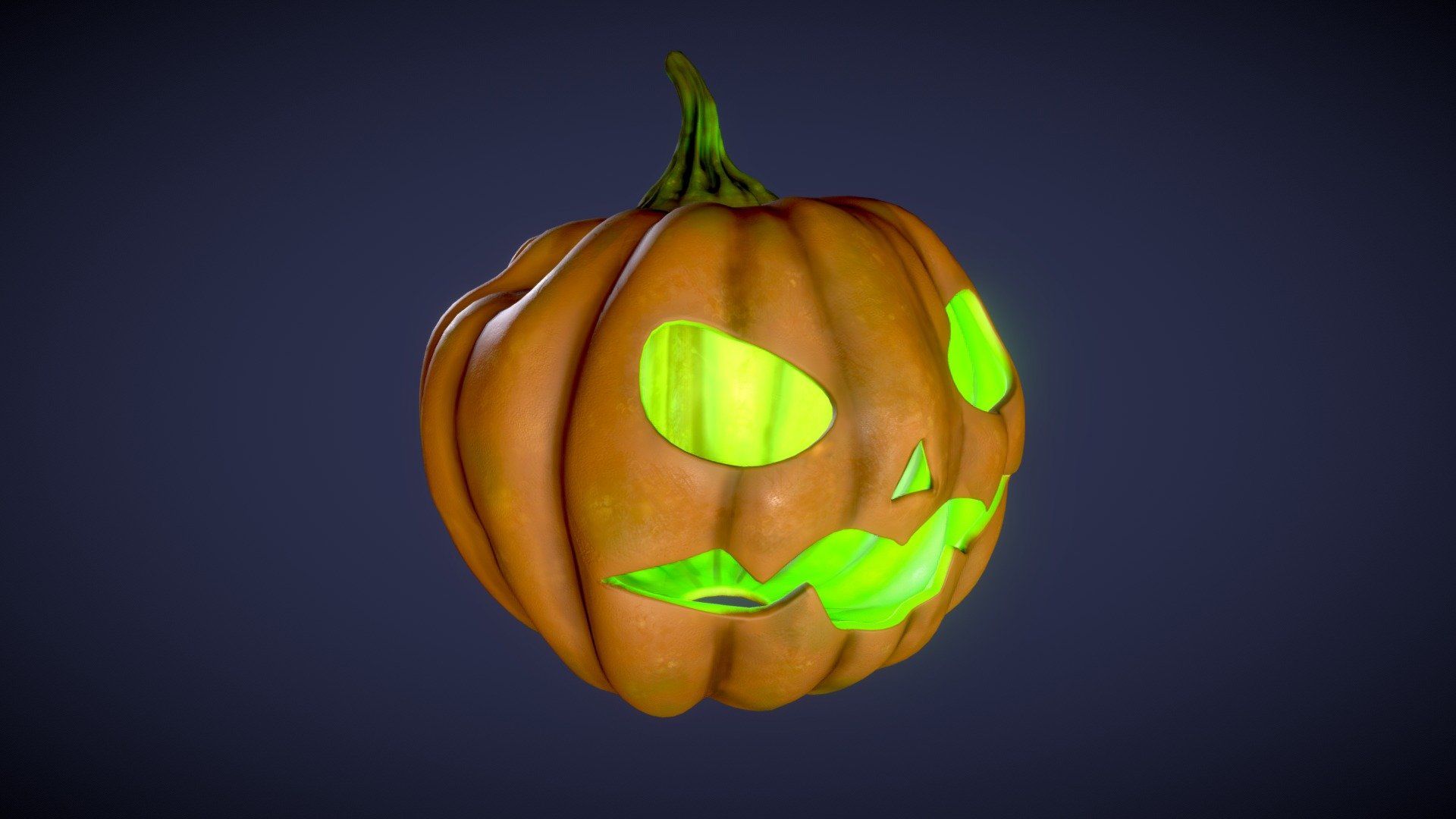 Stylized animated pumpkin (Game Ready) - 3D model by ...