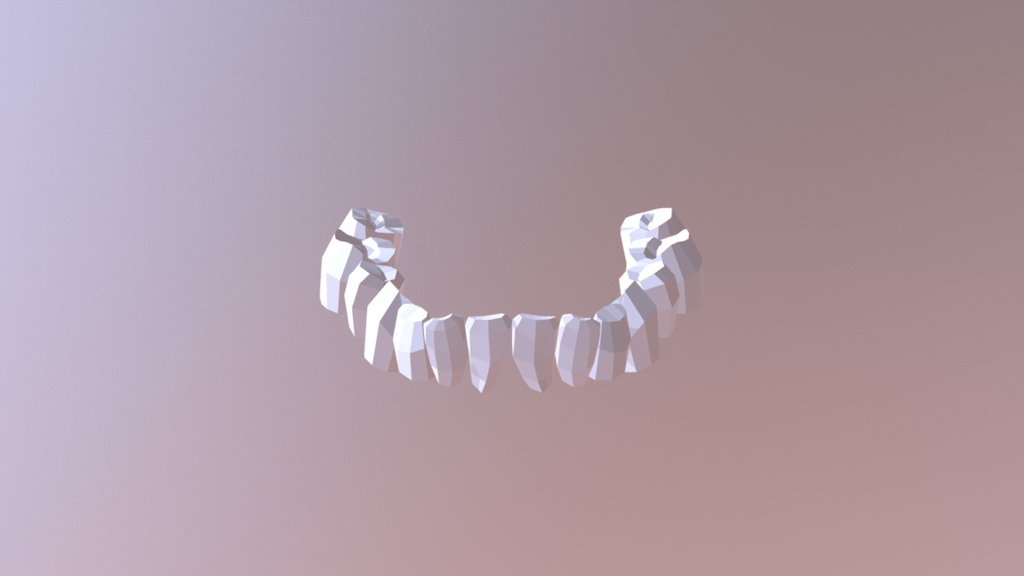 Bottom Teeth - 3D model by cjackHD [aeb4d29] - Sketchfab