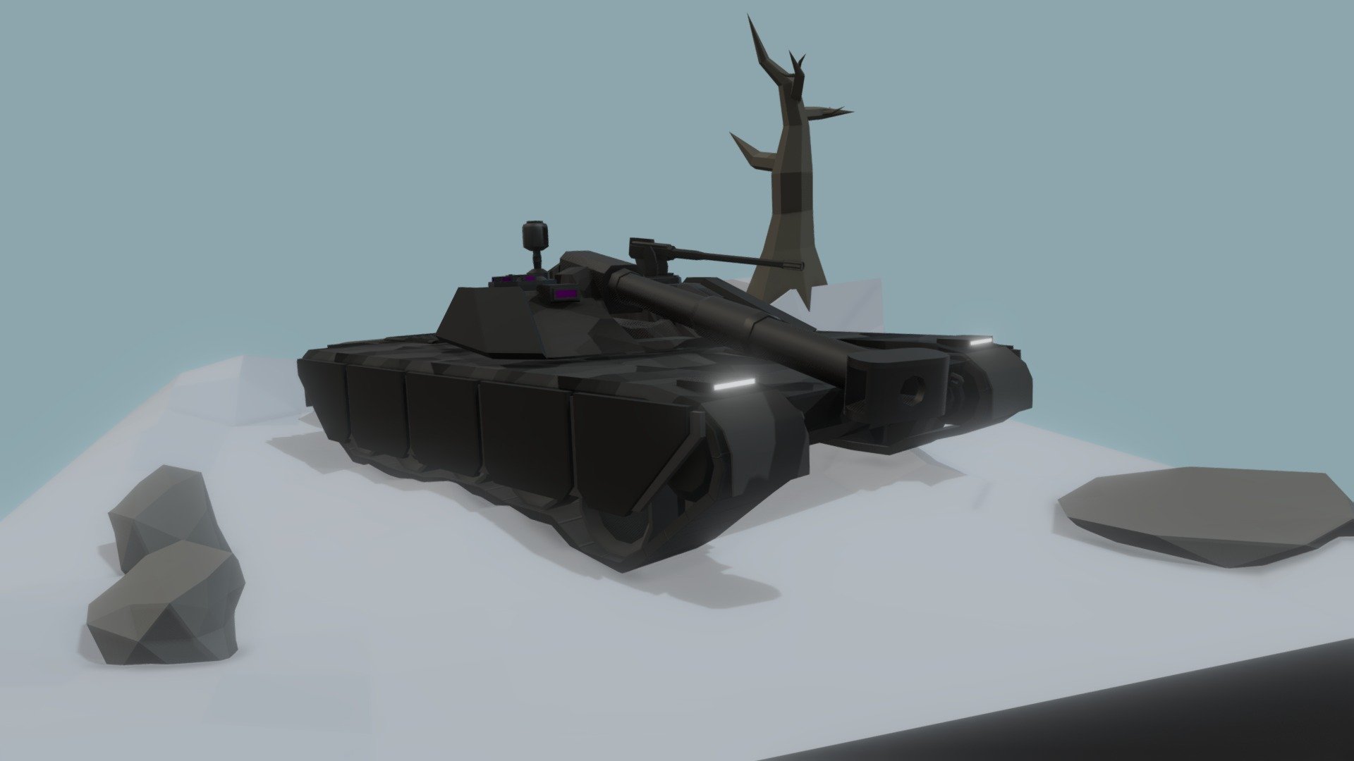 Stealth Tank - 3D model by Tobalation [aeb5493] - Sketchfab