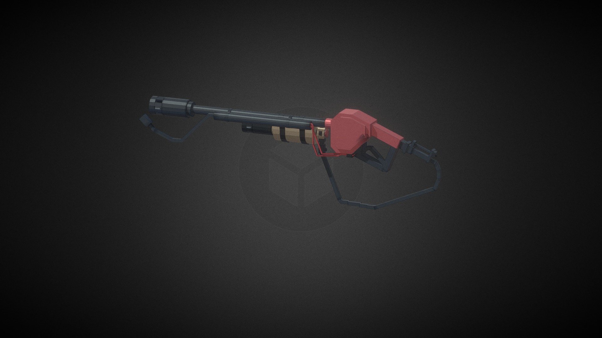 Minecraft 3D model [Flame Thrower] - 3D model by ggg159 (@asd482054 ...
