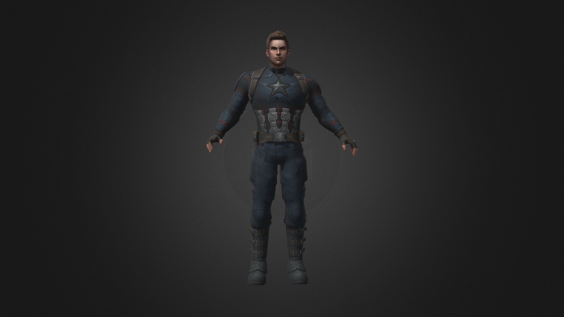 Captain America 3D Model - 3D model by OmaxxFF [aeb82d1] - Sketchfab