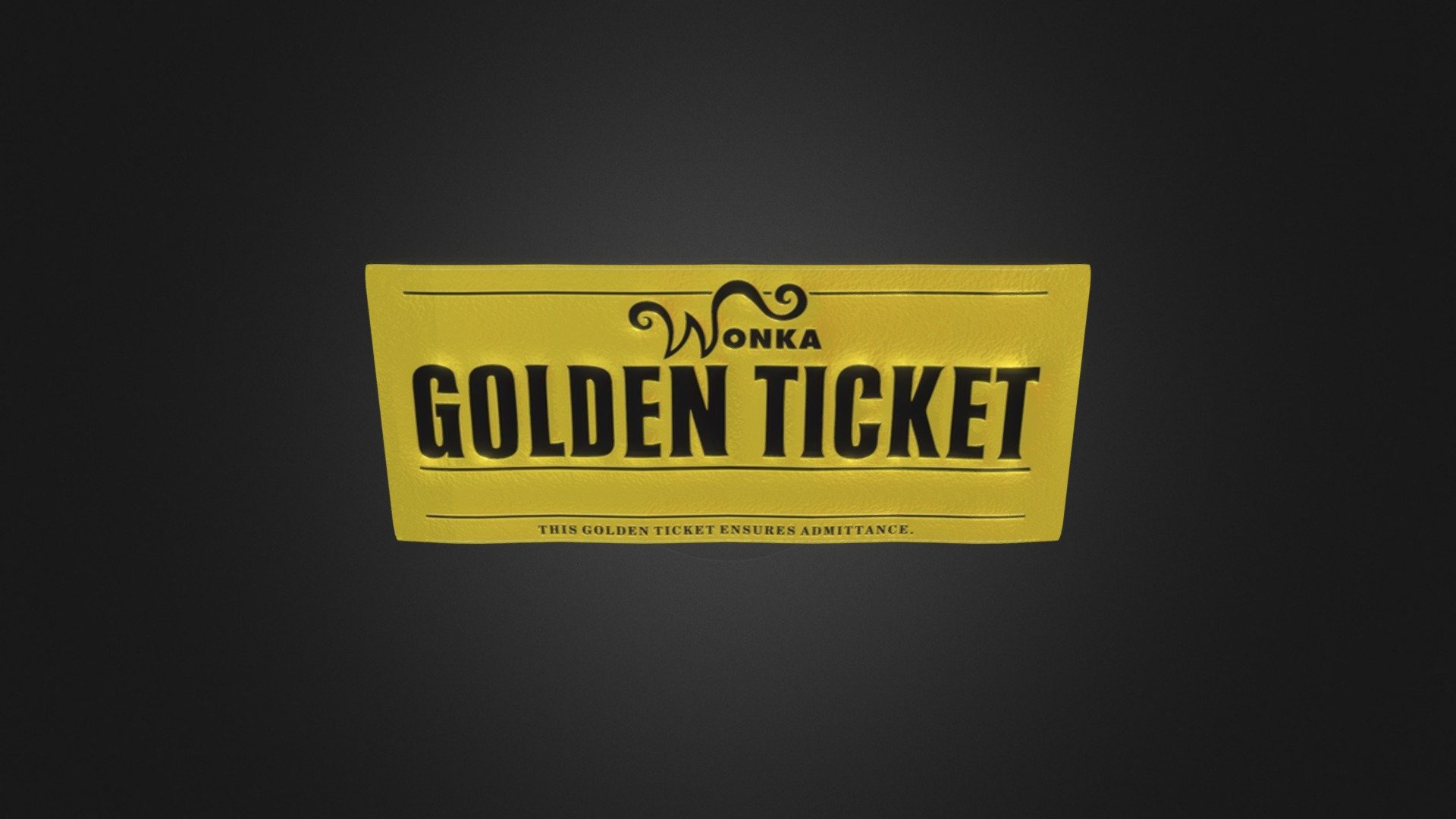 Golden Ticket by iayseozdemir - Download Free 3D model by iayseozdemir ...