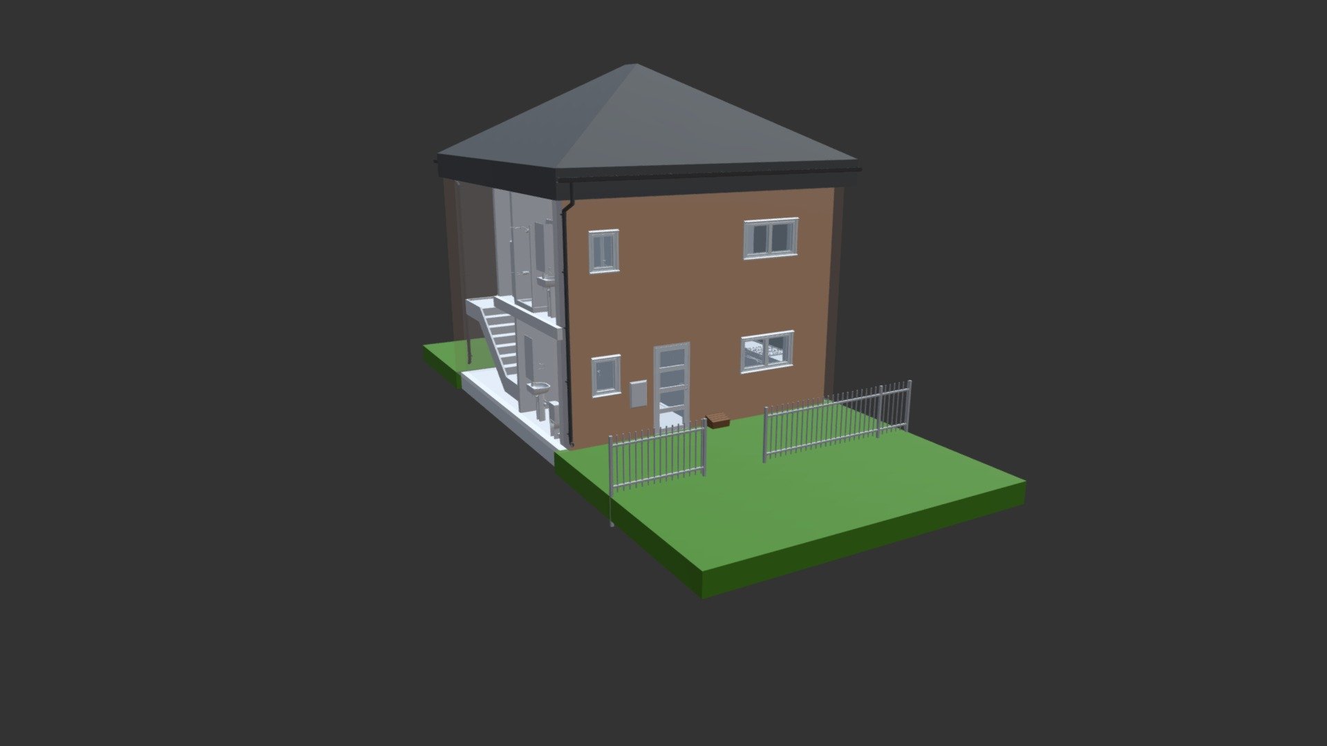 2 Storey - 2 Bed - 3D model by Capita [aebdb2a] - Sketchfab