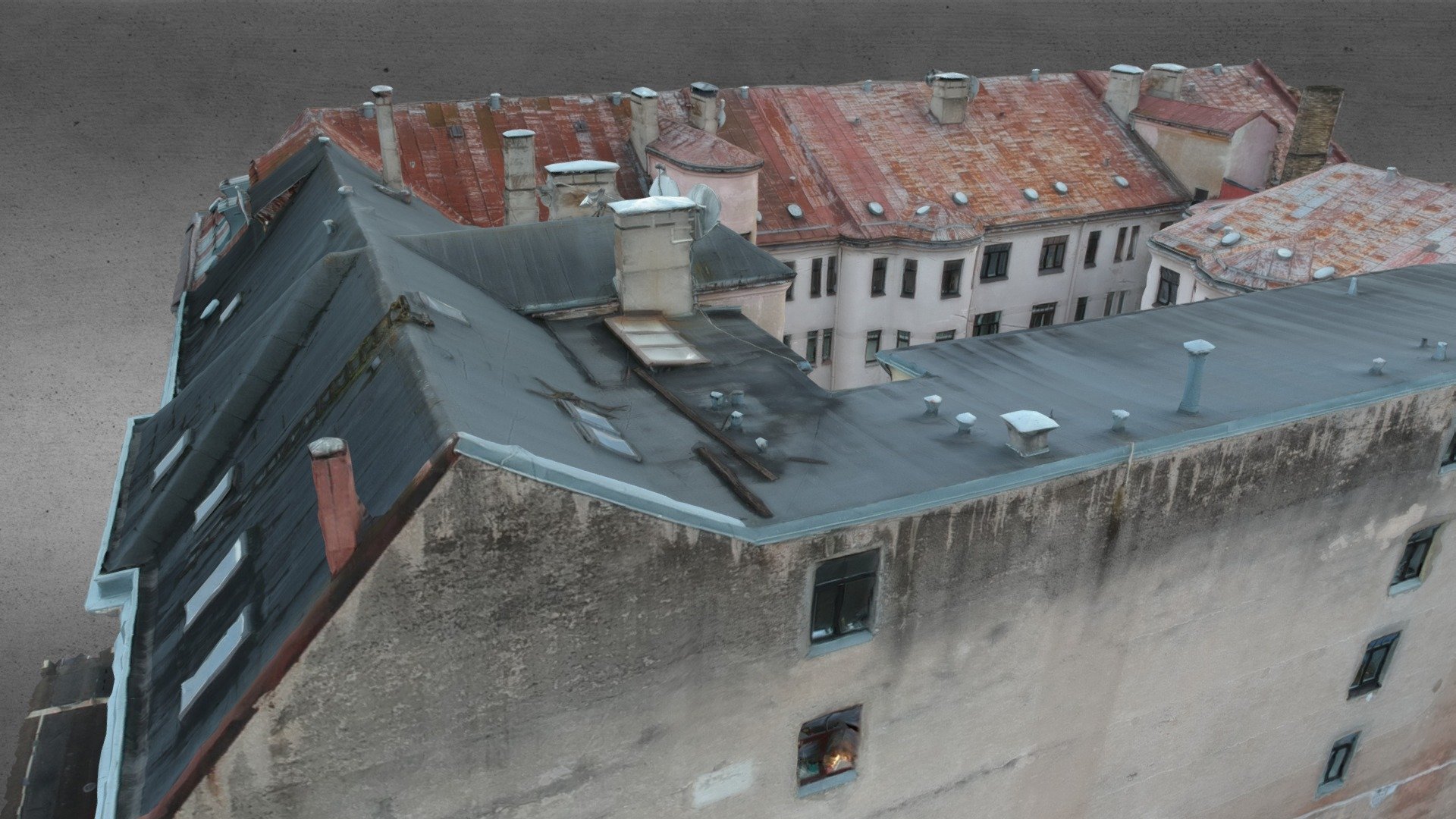 Rusty Building Rooftops - Buy Royalty Free 3D model by Abandoned Scans ...