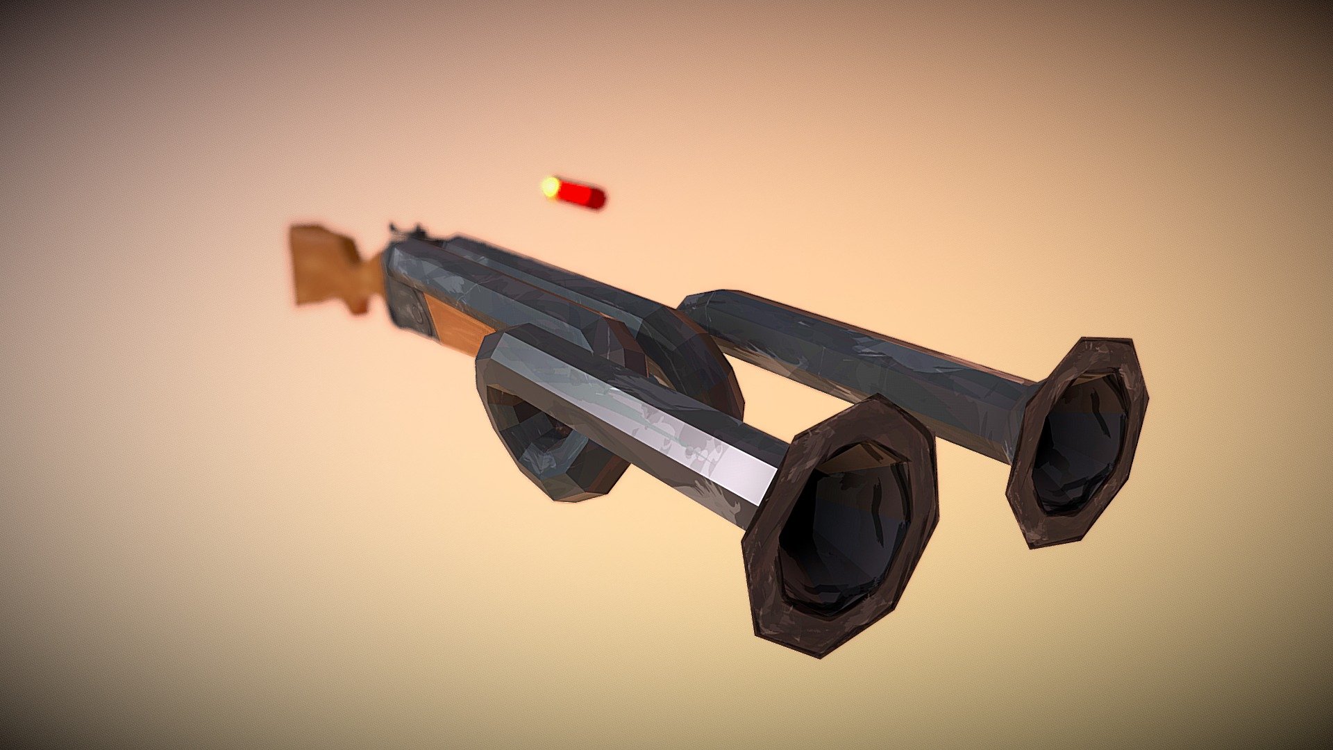Double Barrel Loop Shotgun - 3D model by Daniel Cardona ...