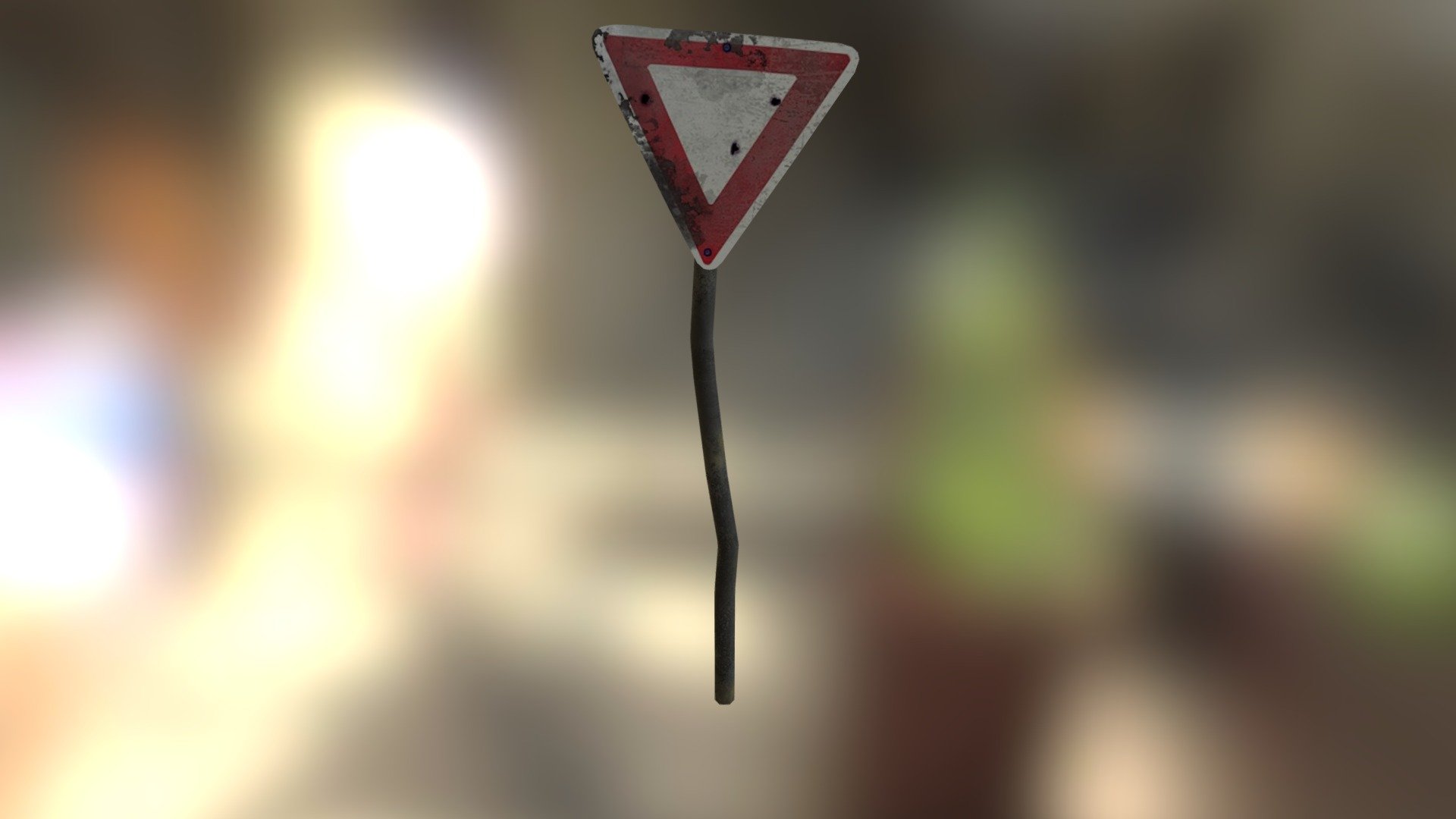 Yield_Sign - 3D model by Creative Market (@creativemarket) [aec0eb5 ...