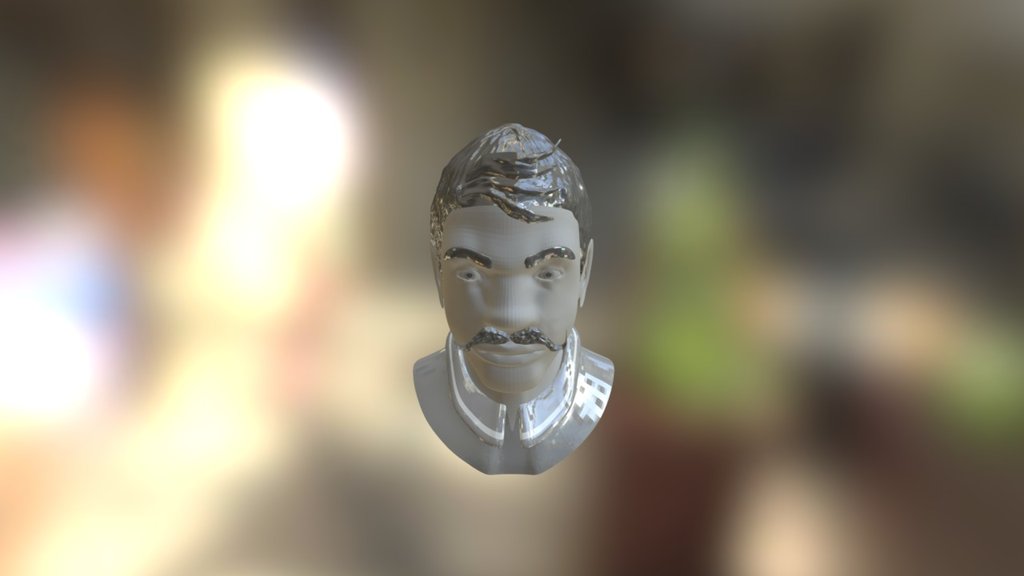 face of mustache man - 3D model by ClaudiaX [aec0f78] - Sketchfab
