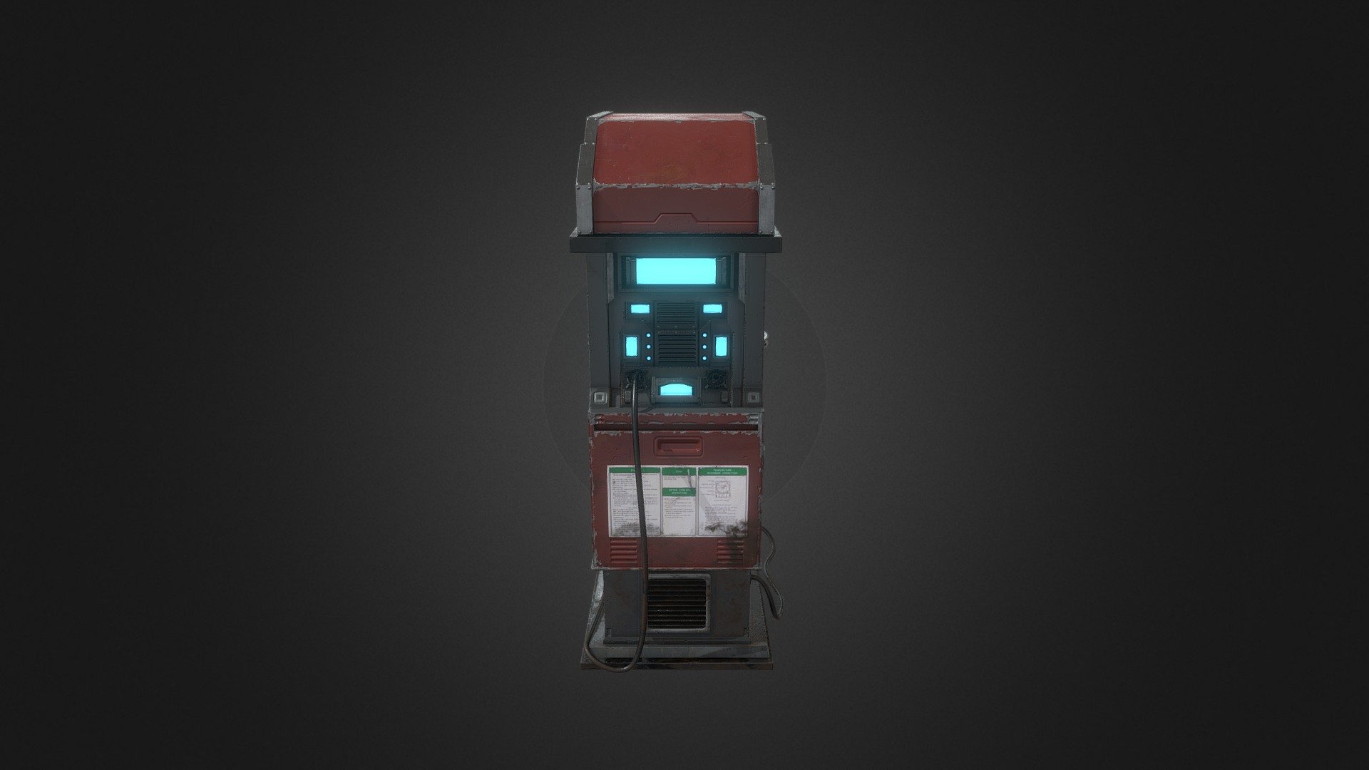 Sci-Fi Fuel Tank - 3D model by agvillard [aec134d] - Sketchfab