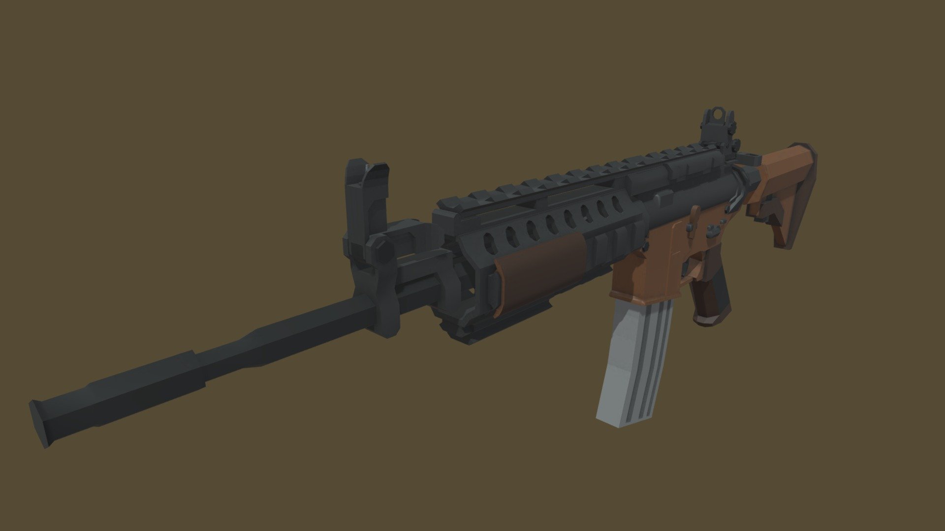 Low Poly M4A4 - Download Free 3D model by LowPolyCount (@EndangeredOXX ...