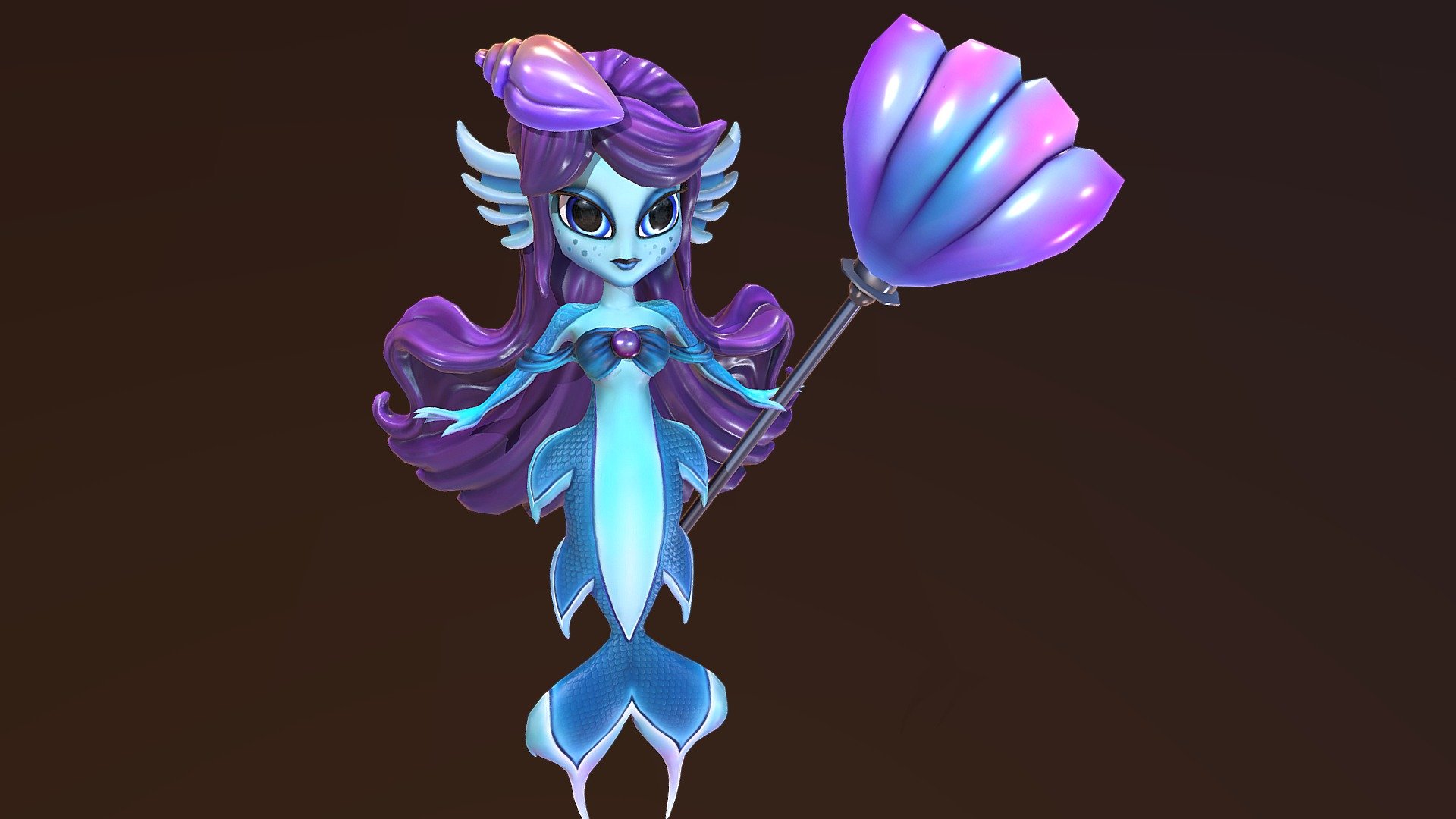 Mermaid - 3D model by Vlad Marchenko (@d9e1b12bdb944a84b3dd6bcd4dc356 ...