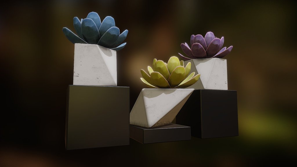 Plant Pot 3 - 3D model by Bent Polygon (@sporeos) [aec2c5c] - Sketchfab