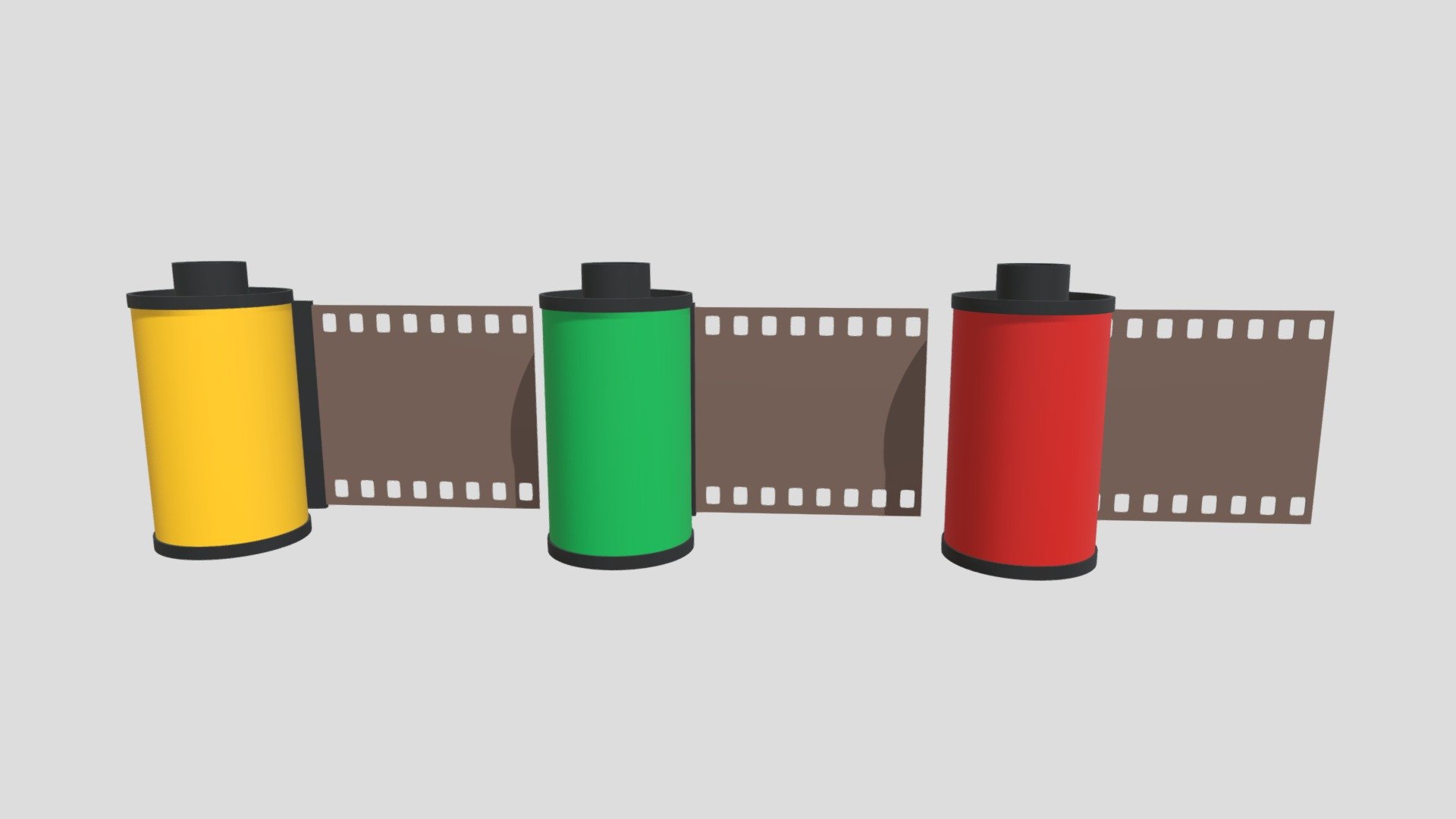 Cartoon 35mm Film Roll - Buy Royalty Free 3D model by Philip Storm ...