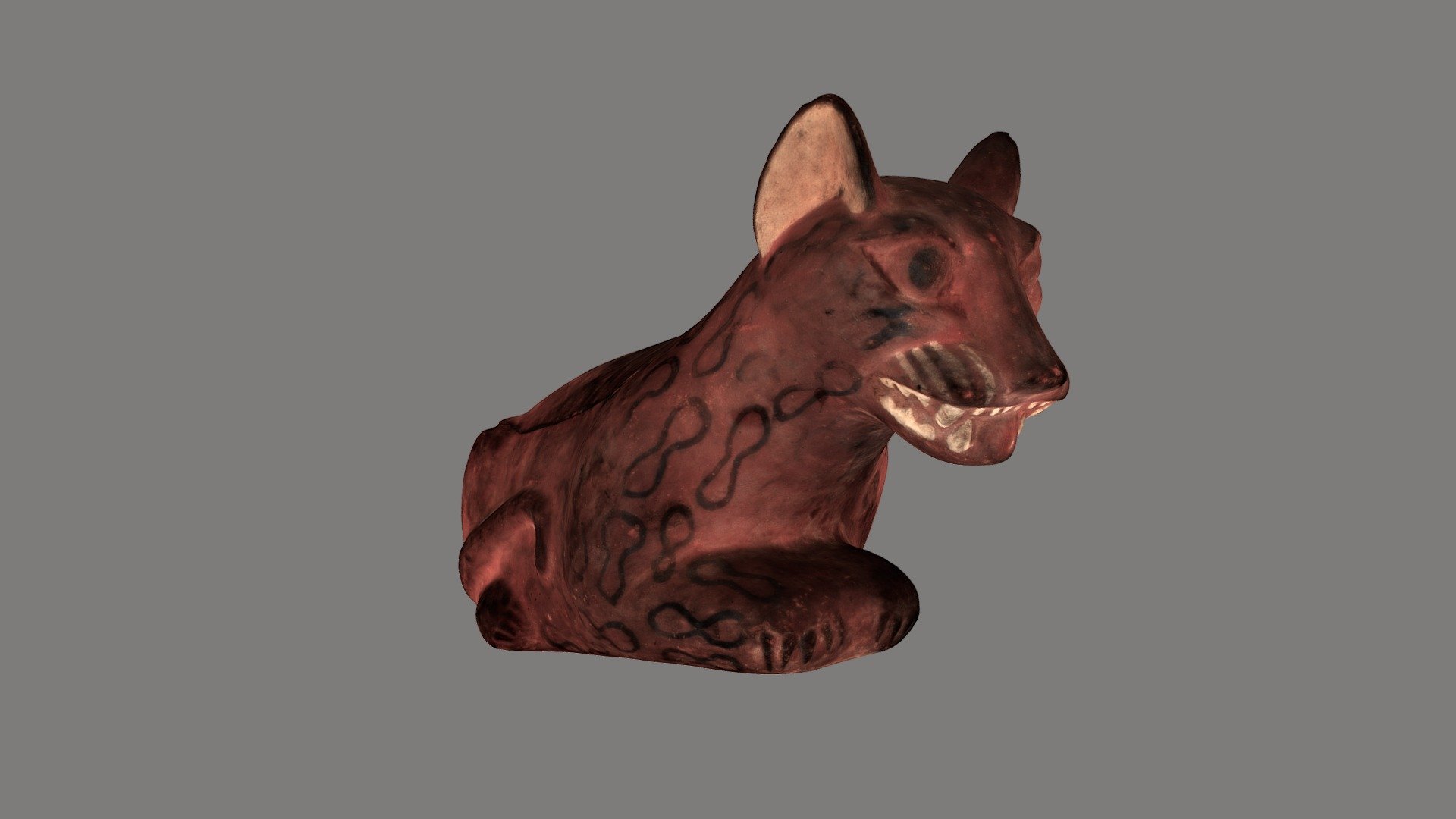 Inca Puma Effigy Vessel - 3D model by MSU DHI Lab [aec4a3a] - Sketchfab
