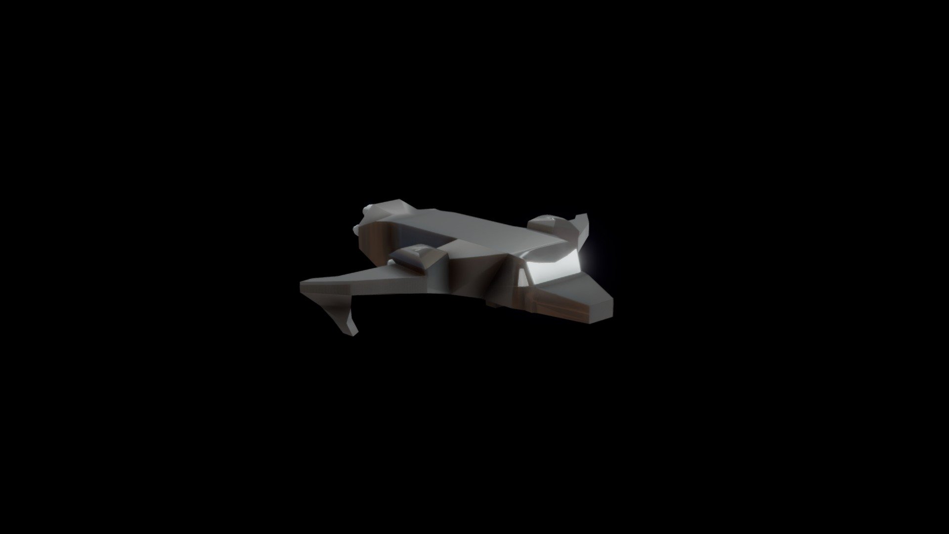 Space Craft Low Poly Sci - Fi - 3D model by HonestDeVGames [aec5c29 ...