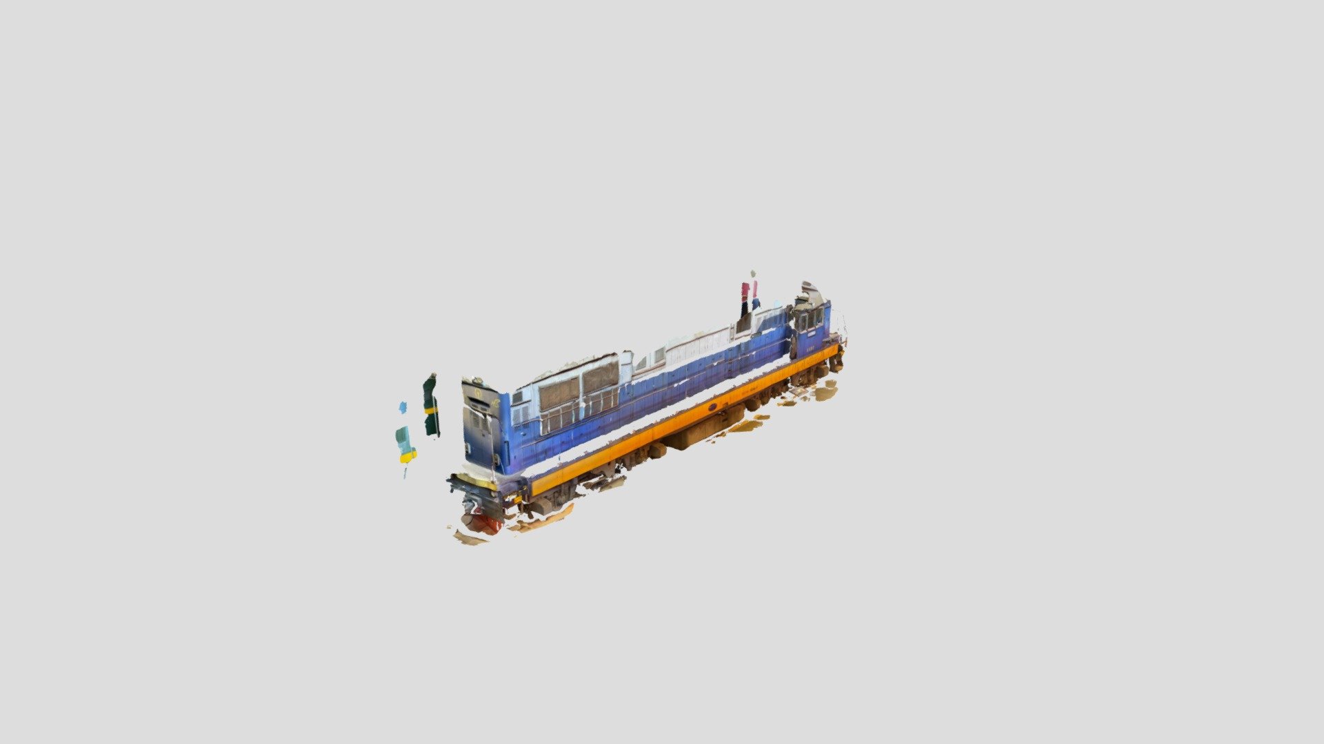 DF7C Diesel Locomotive 东风7C内燃调车机车 - Download Free 3D model by ...