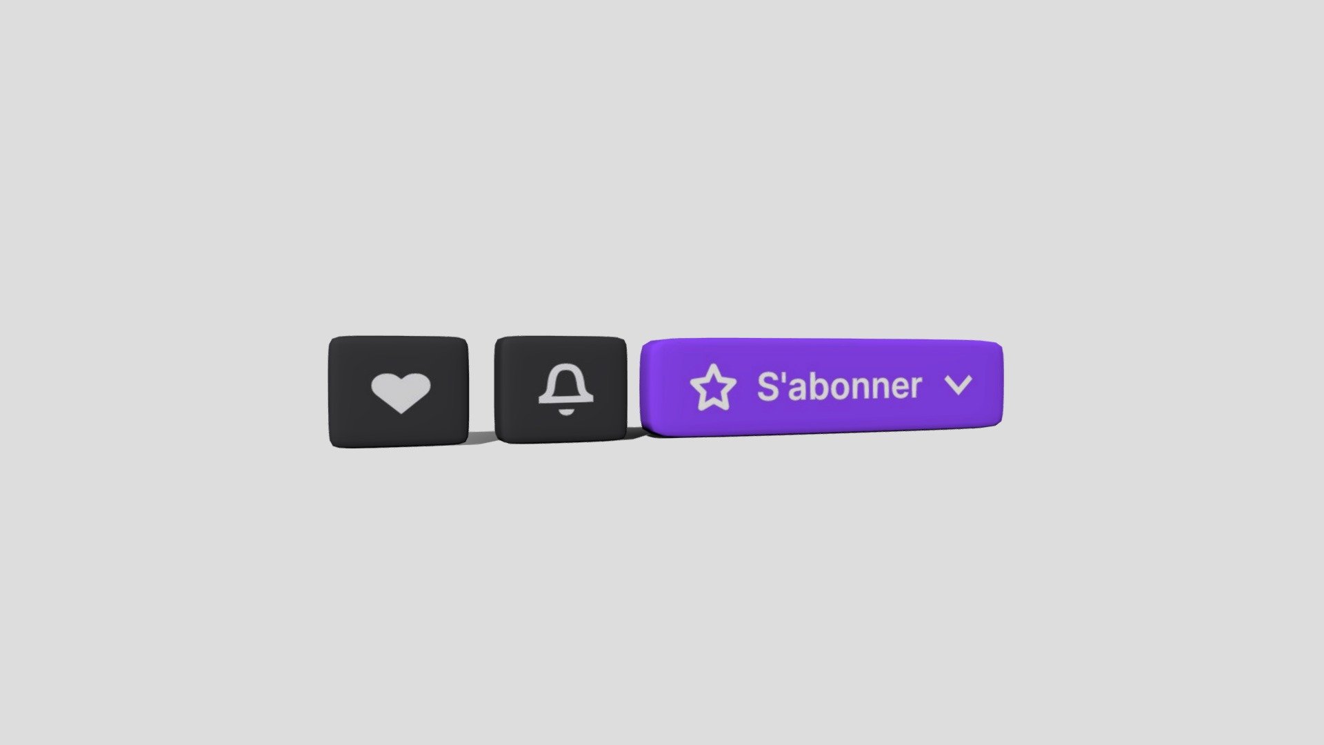 Twitch Button - Download Free 3D model by Nizeus (@etienne_rco ...