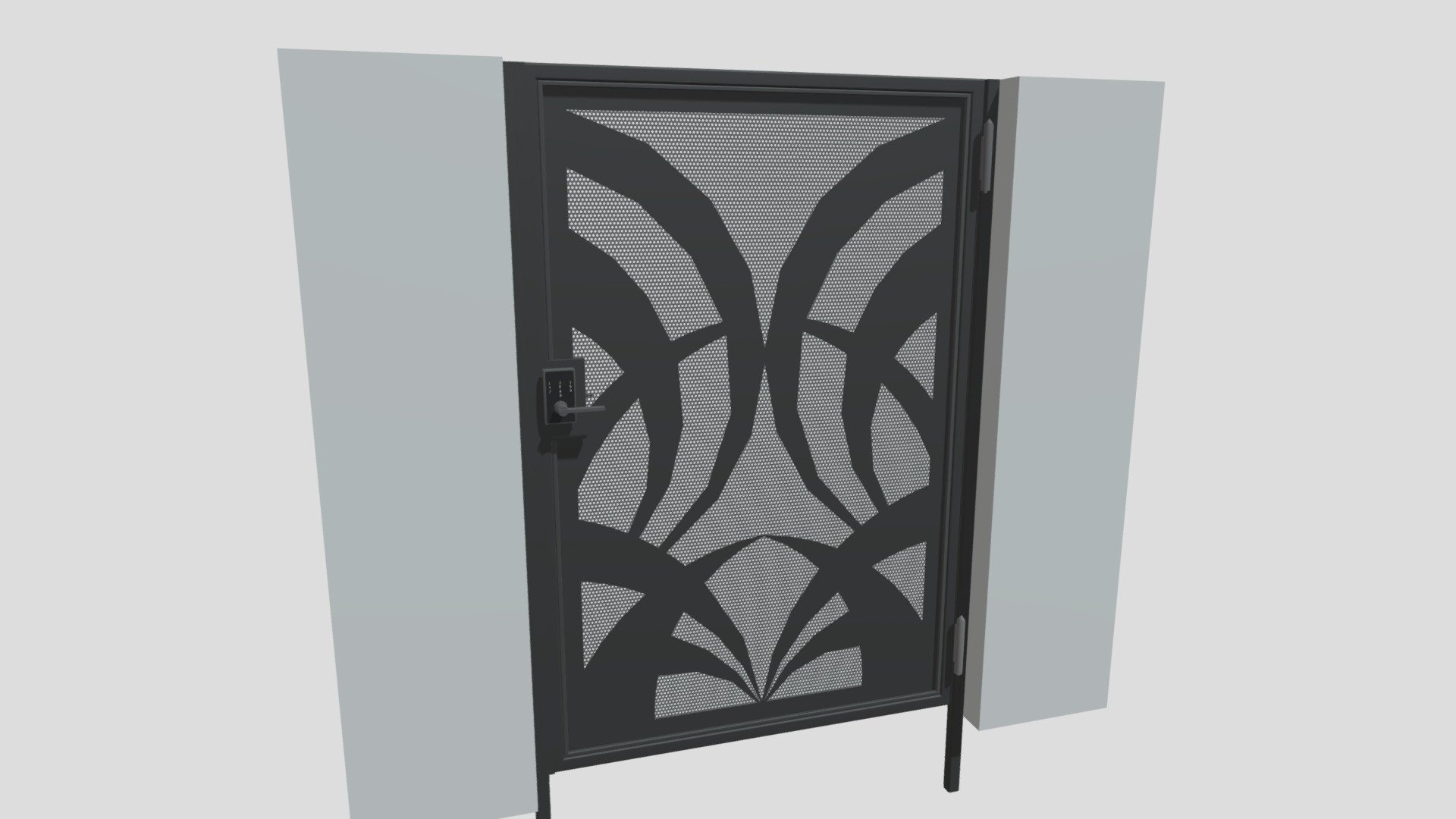 Pool Code Gate Design - Sand & Stone Bldrs - Download Free 3D model by ...