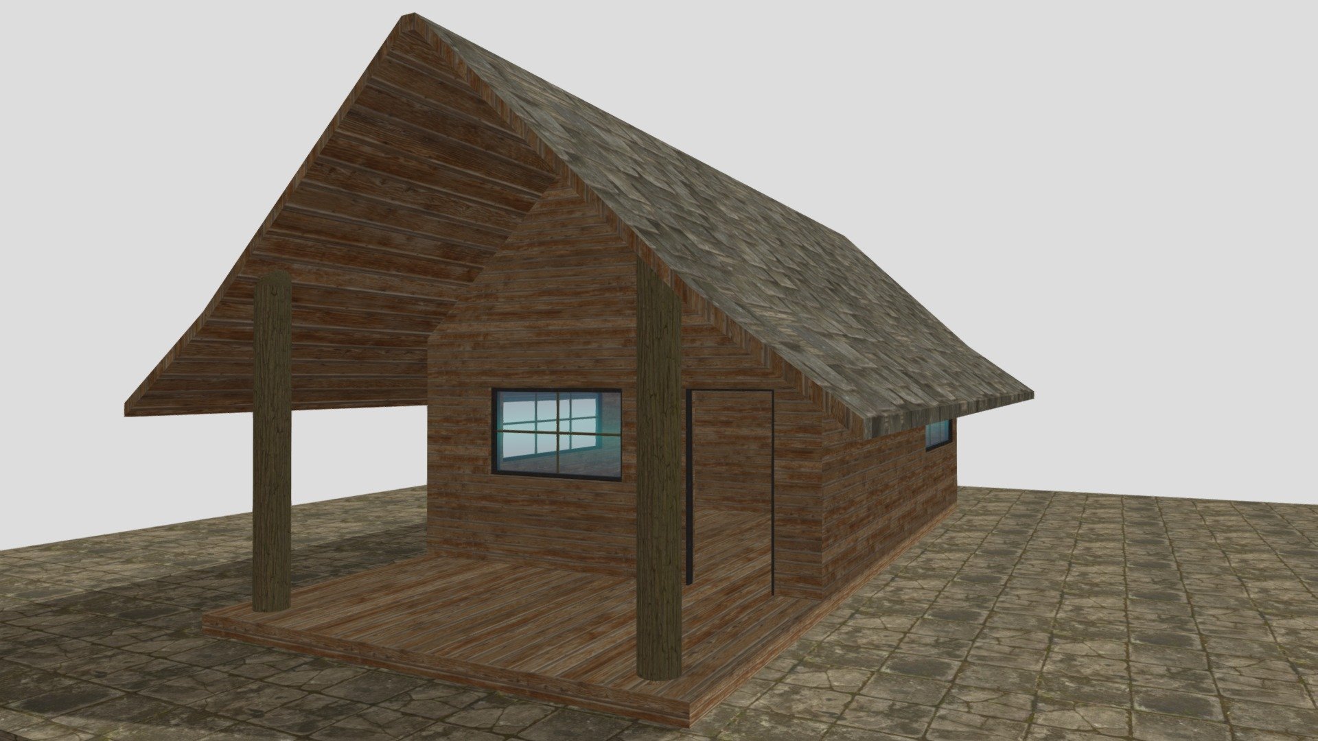 Cabin - Cabaña - Download Free 3D model by Marianito [aecdfa1] - Sketchfab