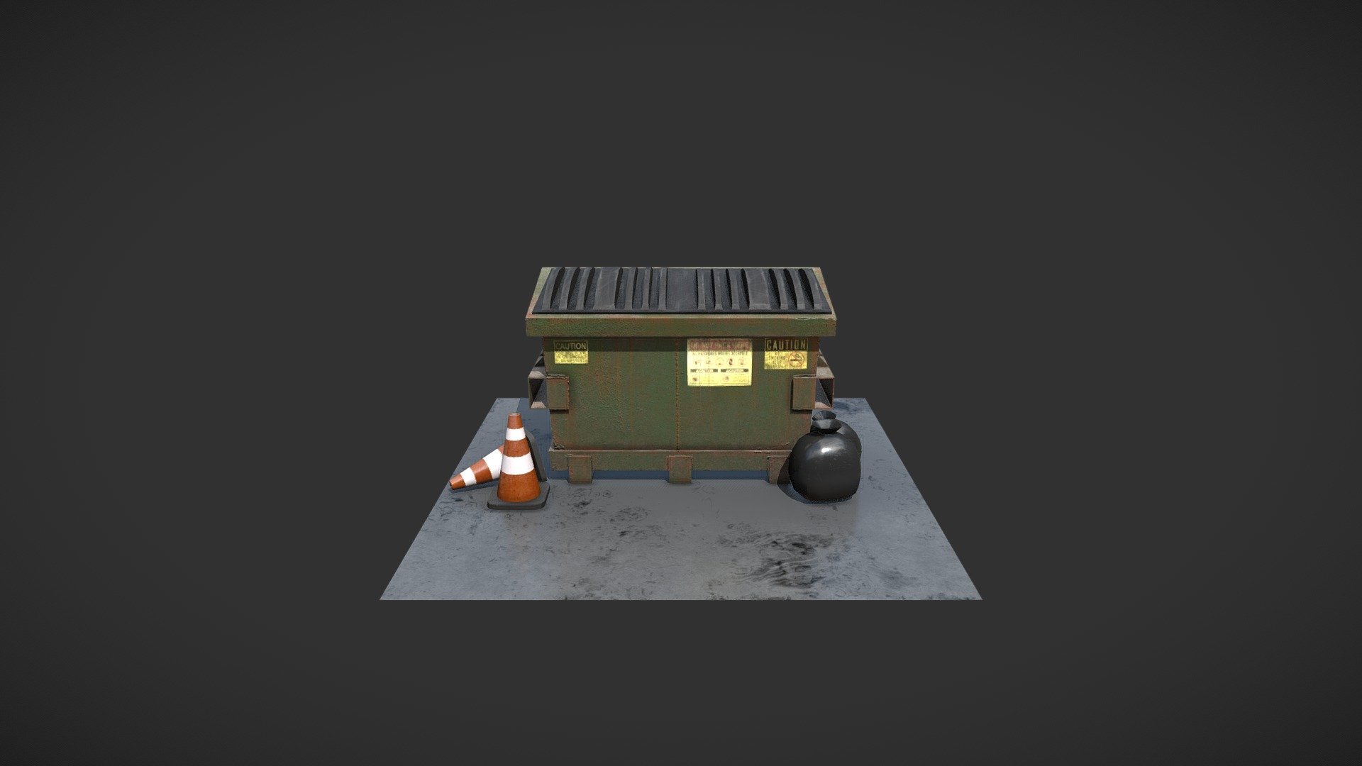 dumpster - 3D model by hyoniing [aeceb87] - Sketchfab